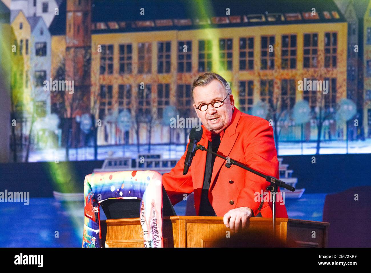 Cologne, Germany. 07th Jan, 2023. Bernd Stelter, a German comedian, is ...