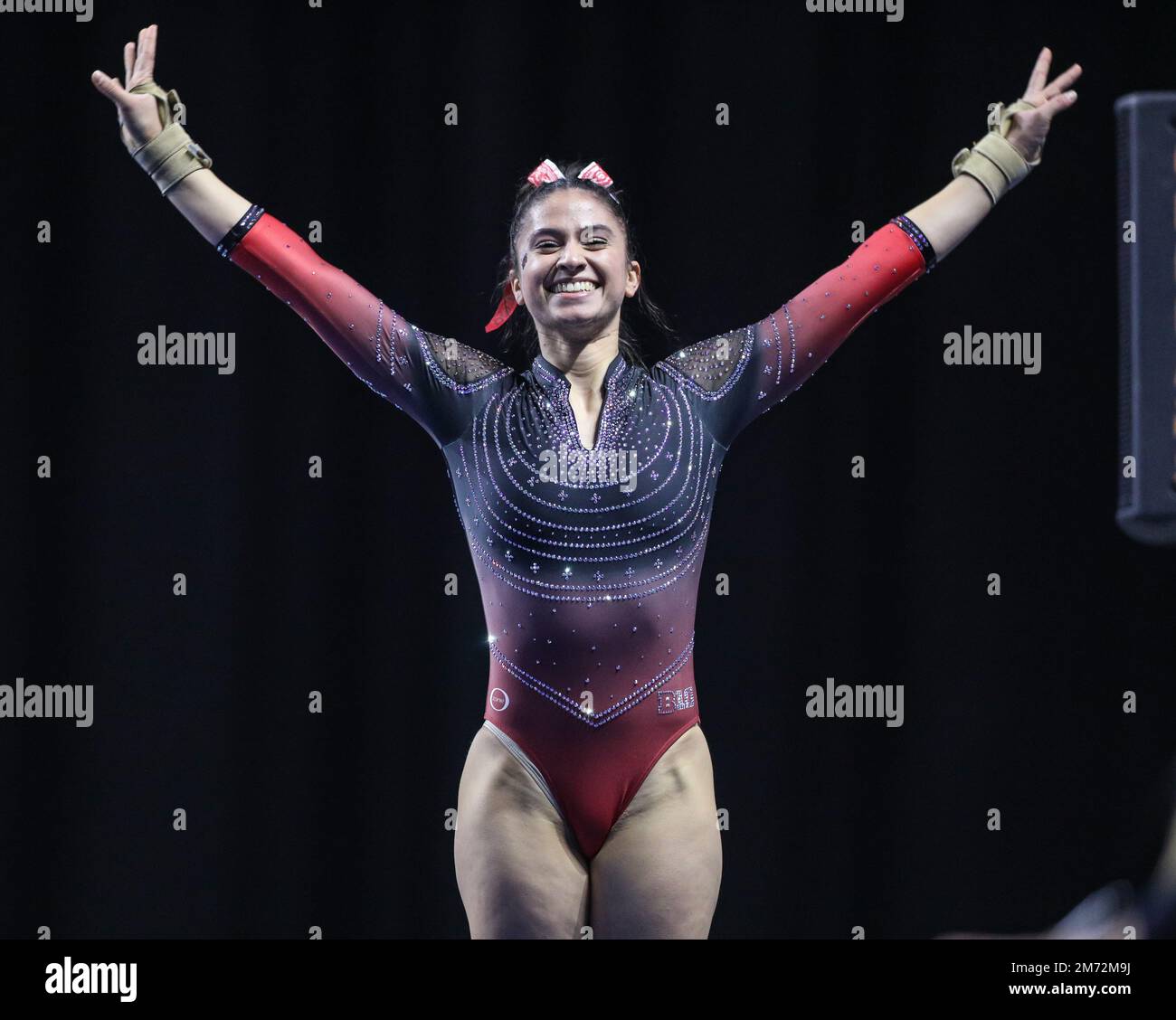 Las Vegas, NV, USA. 6th Jan, 2023. Rutgers' Stephanie Zannella smiles ...