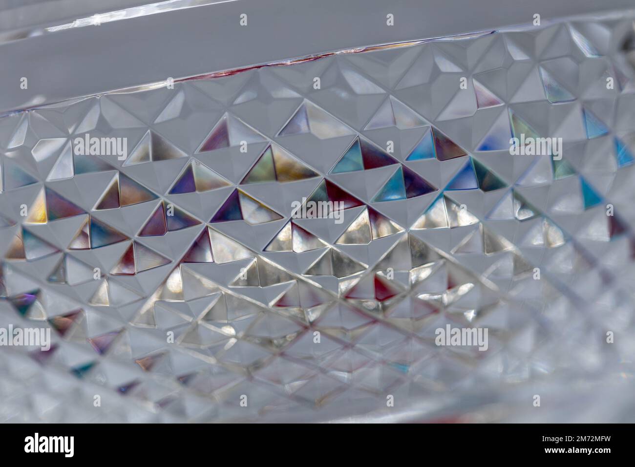 Defocused macro texture background of shimmering vintage lead crystal ...