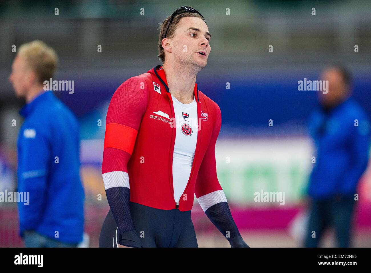 HAMAR, NORWAY - JANUARY 6: Henrik Fagerli Rukke of Norway competing on ...