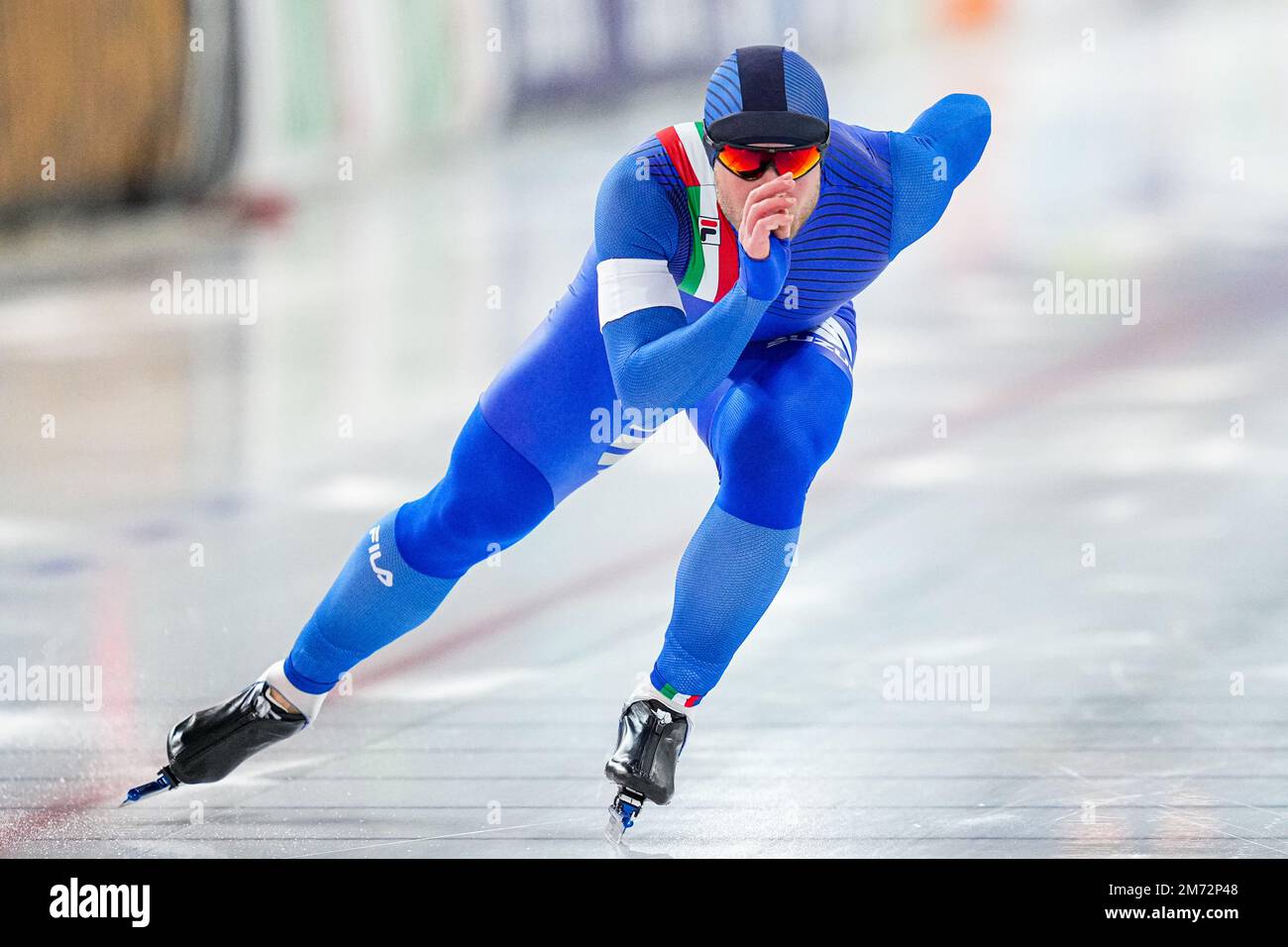 HAMAR, NORWAY - JANUARY 6: David Bosa of Italy competing on the Men's ...