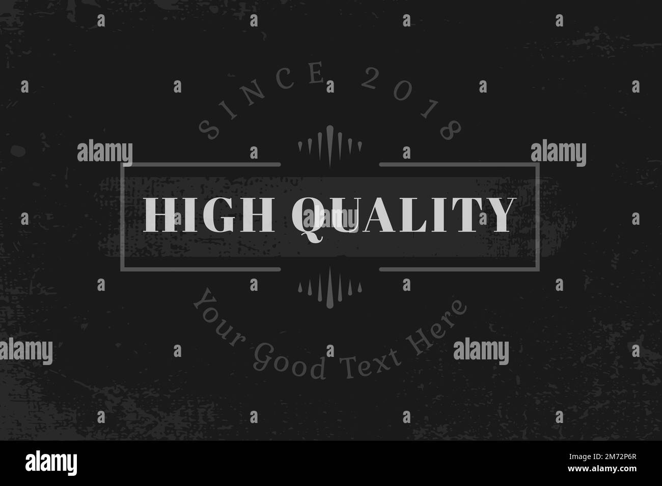 Vintage high quality badge vector Stock Vector Image & Art - Alamy