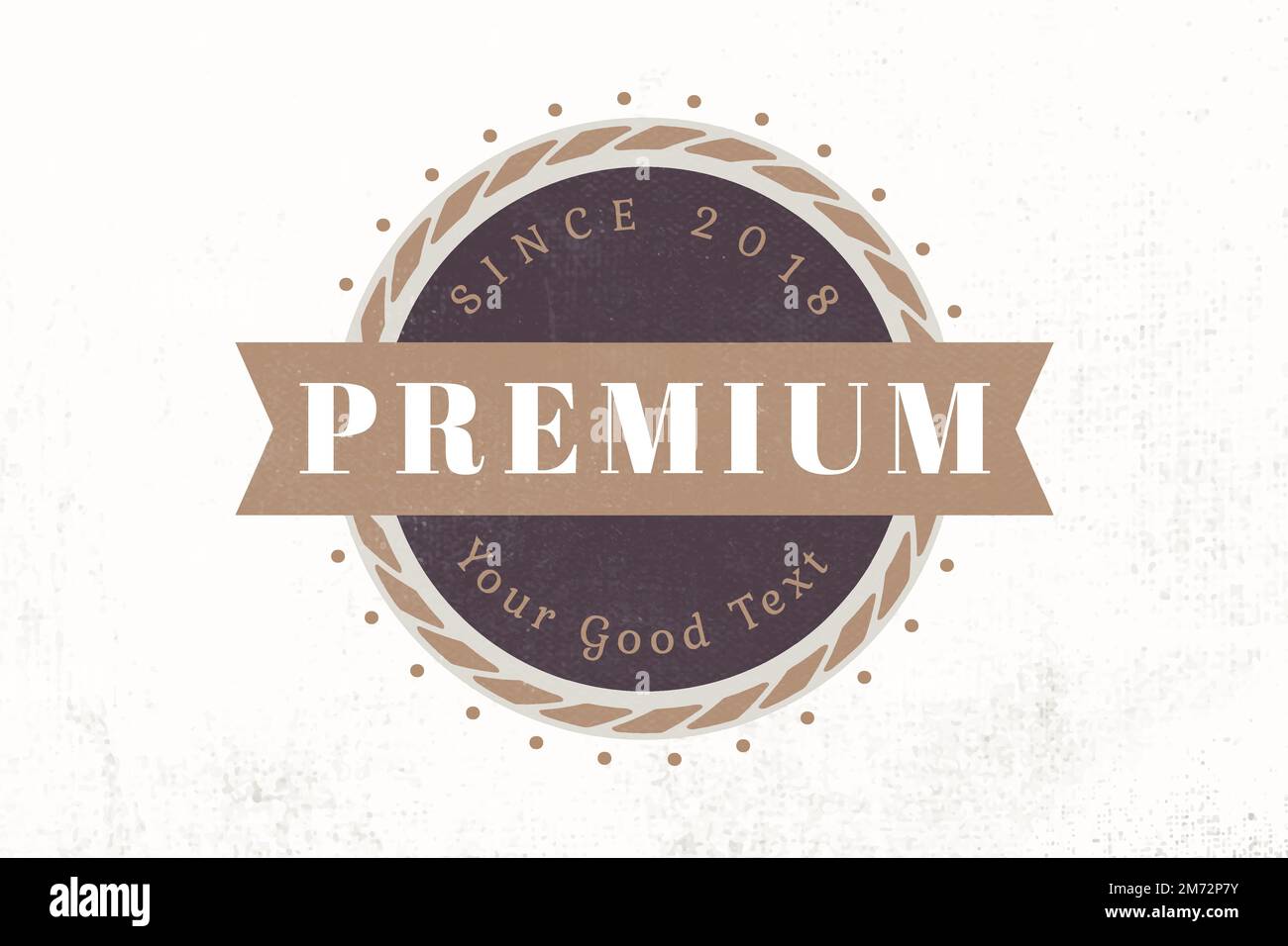 Vintage premium badge logo vector Stock Vector Image & Art - Alamy