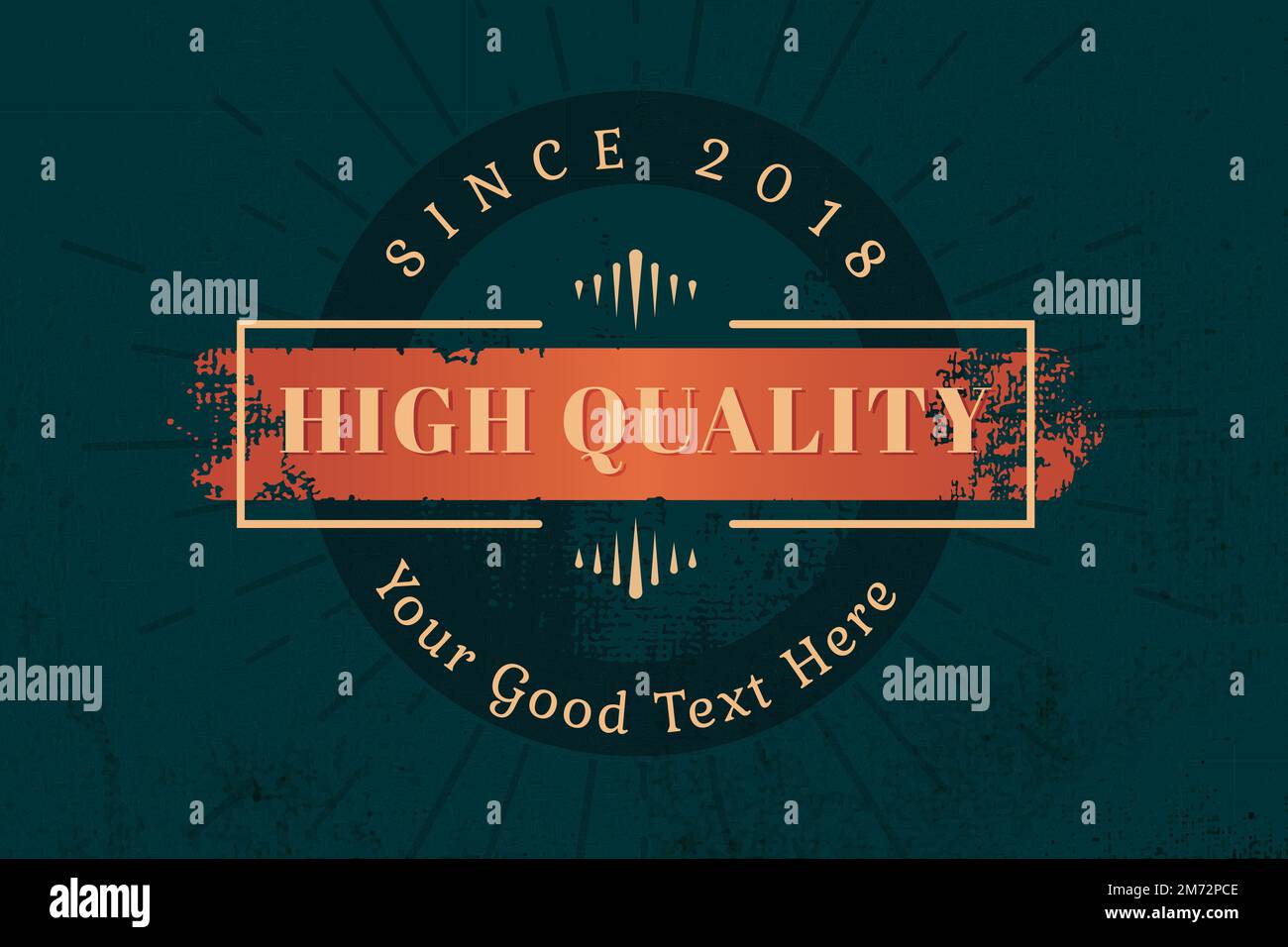 Vintage high quality badge vector Stock Vector Image & Art - Alamy