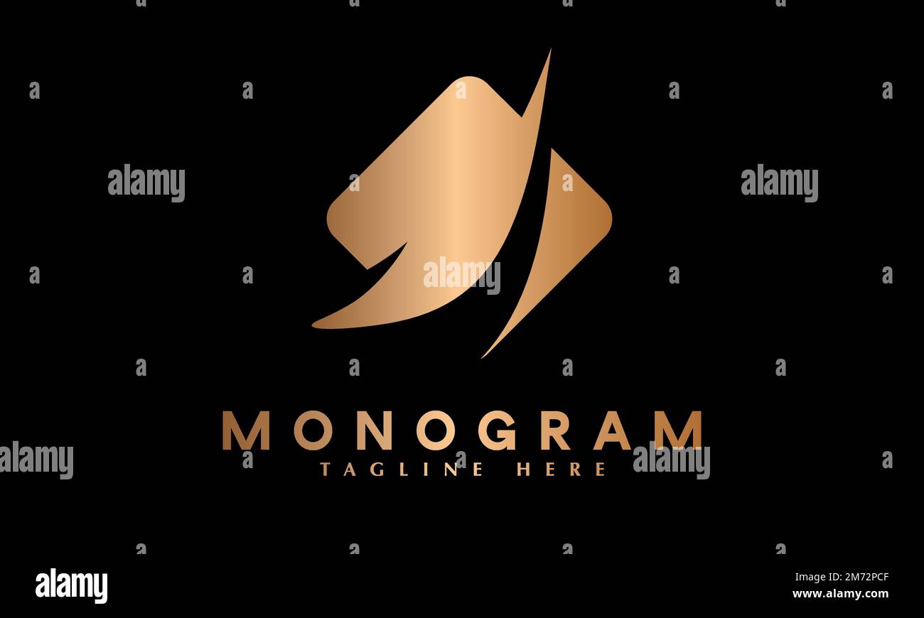 Square monogram vector Stock Vector Images - Alamy