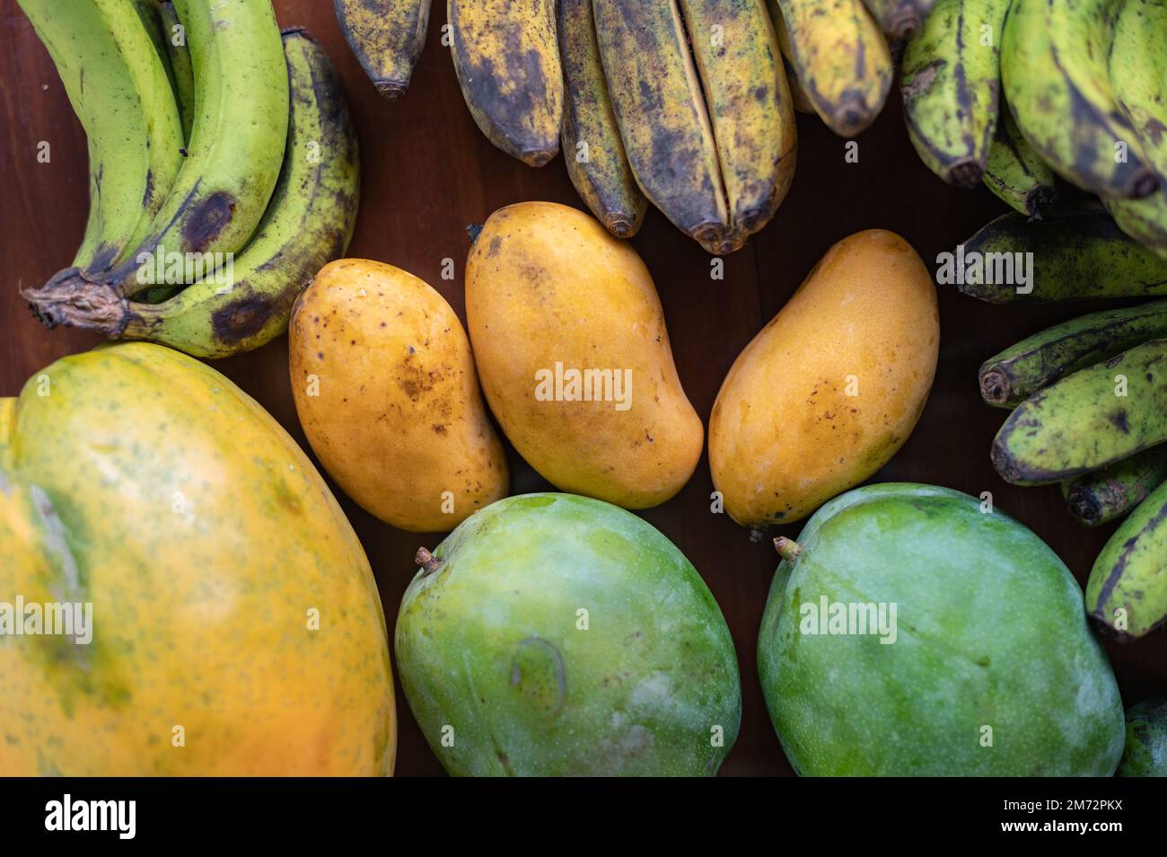Set of Balinese fruits and vegetables . Flat lay Stock Photo - Alamy