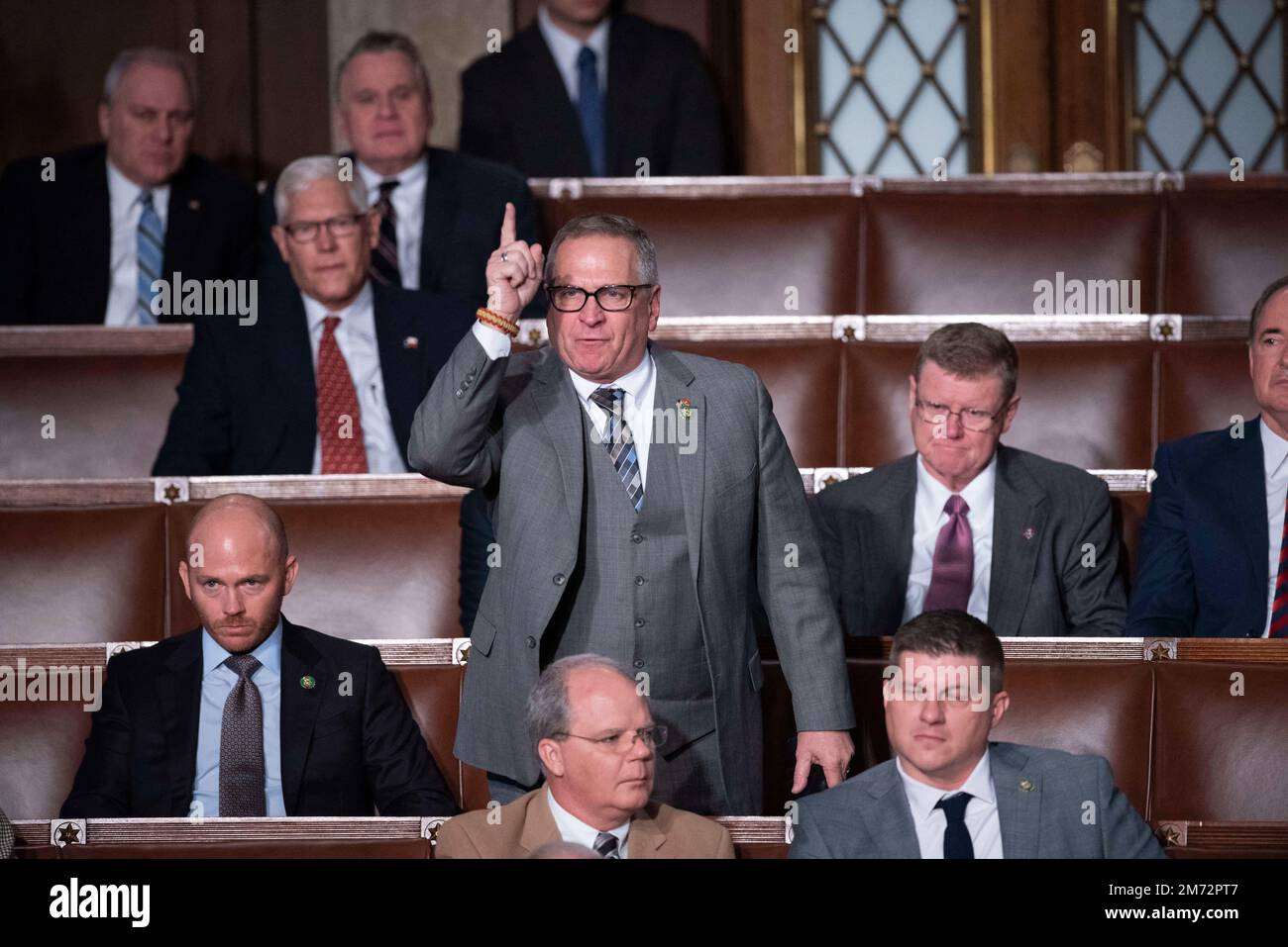 United States Representative Mike Bost (Republican of Illinois) angrily ...