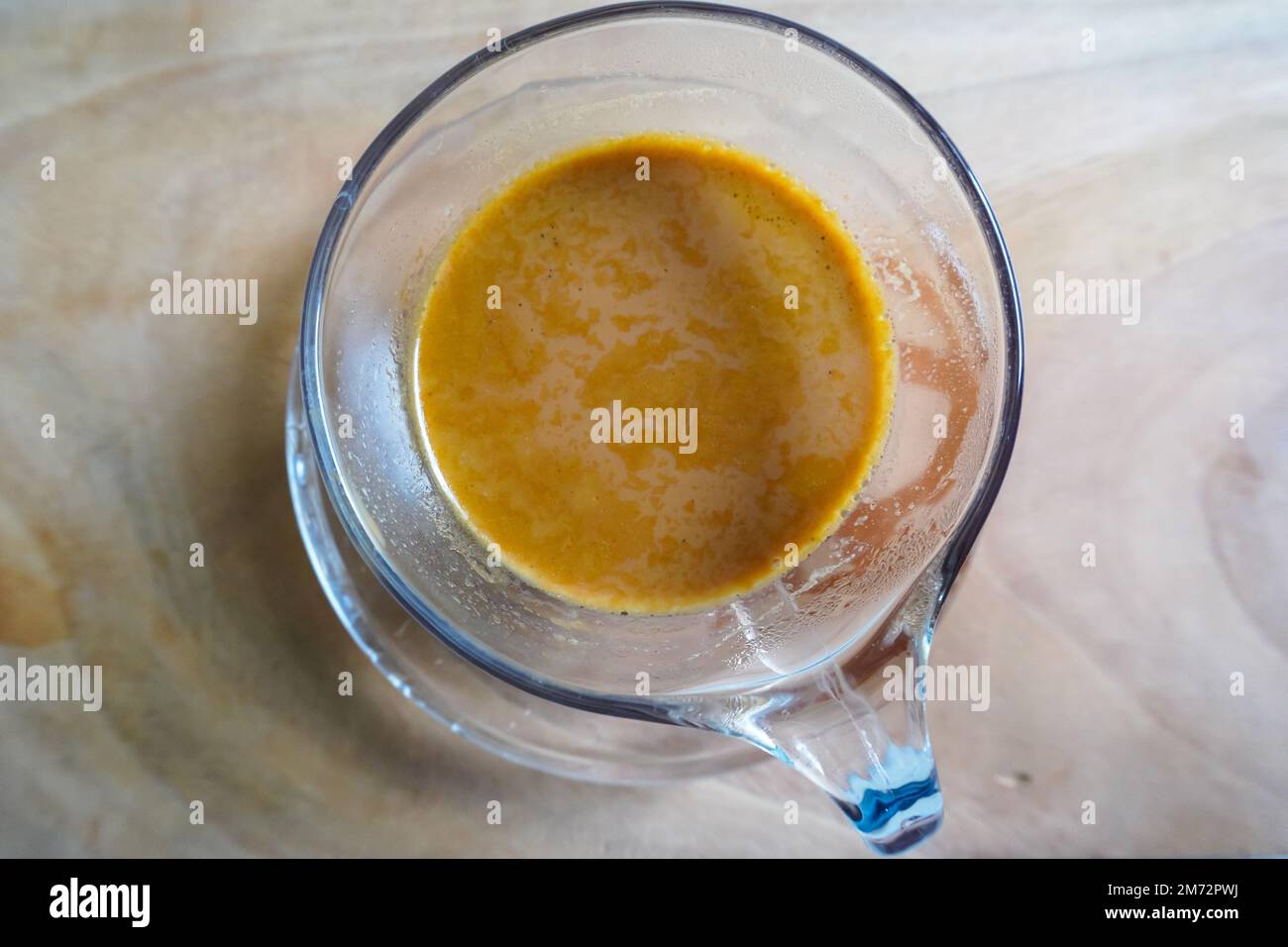 Upper or front view of a cup tea isolated on blured background Stock ...