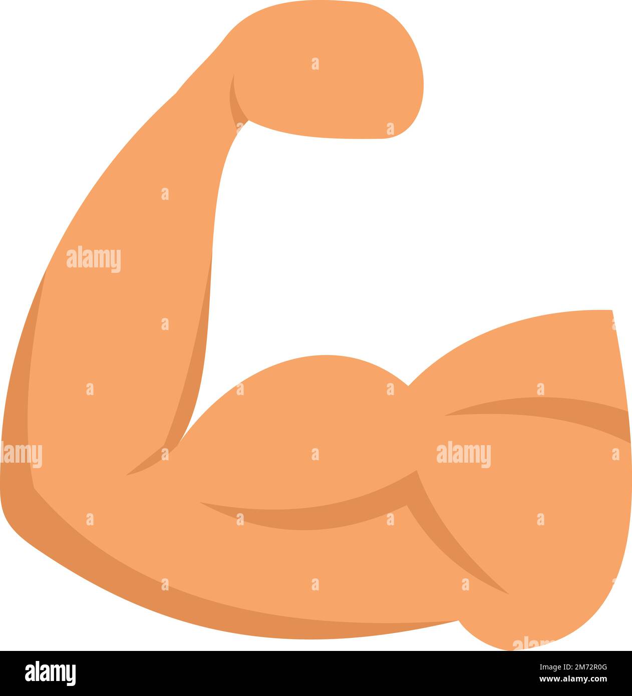 Healthy muscle icon flat vector. Sport diet. Active exercise isolated ...