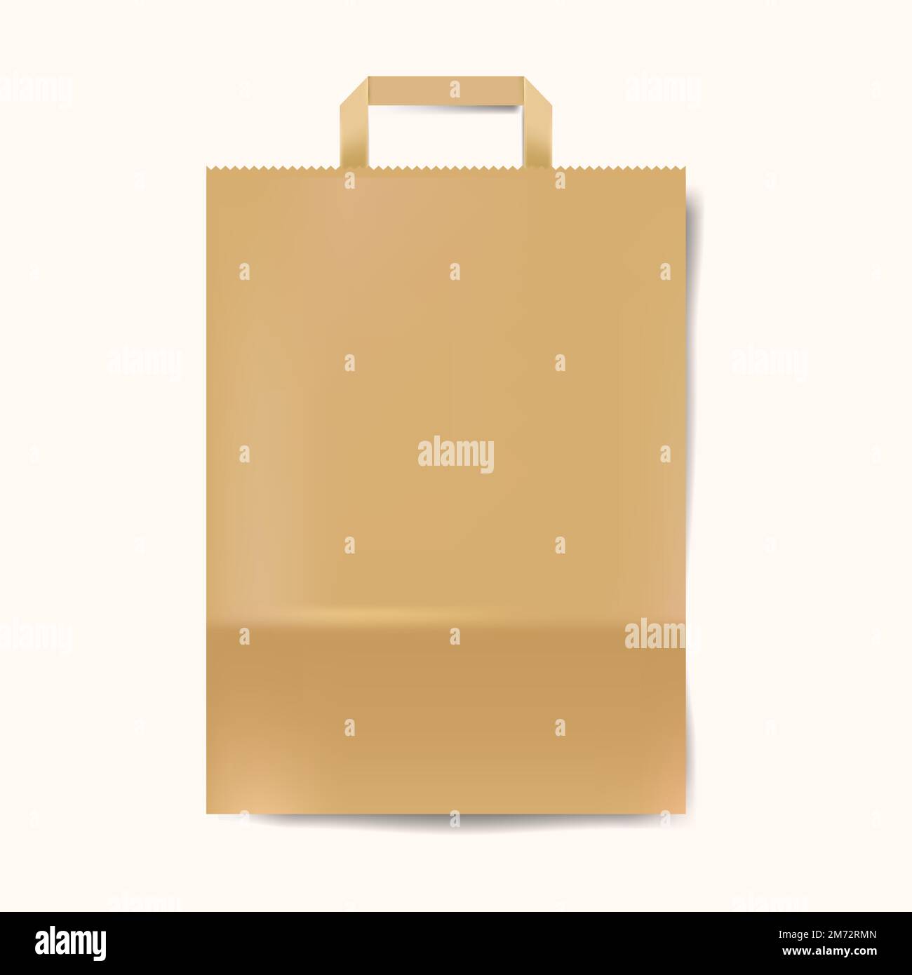 Paper bag mockup isolated vector Stock Vector Image & Art - Alamy