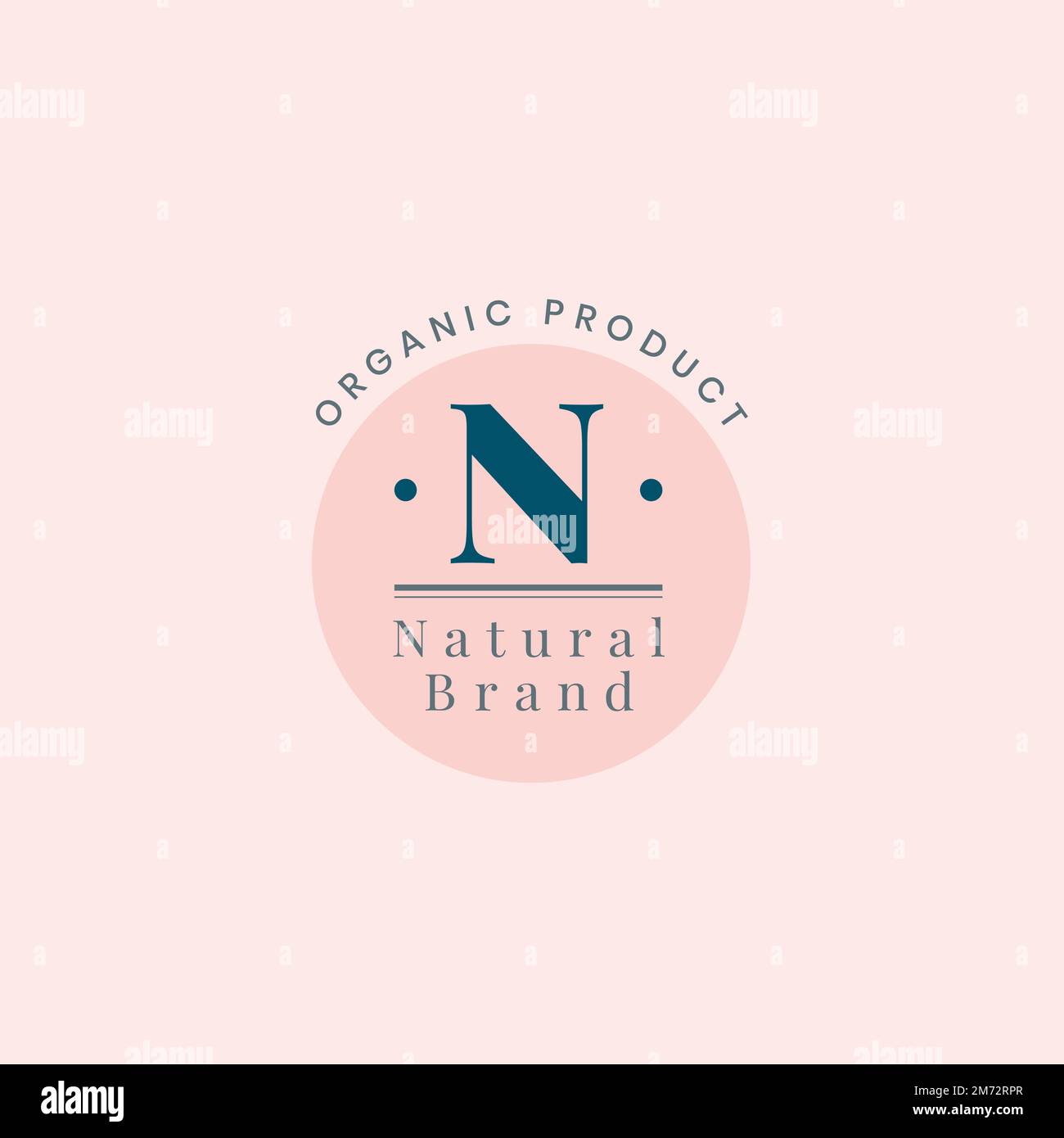 Natural brand logo badge design Stock Vector Image & Art - Alamy