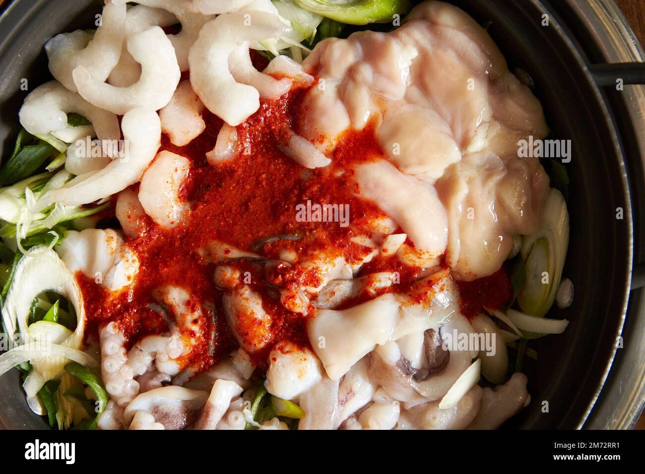 Spicy Octopus Hot Pot,Korean Food Stock Photo - Alamy
