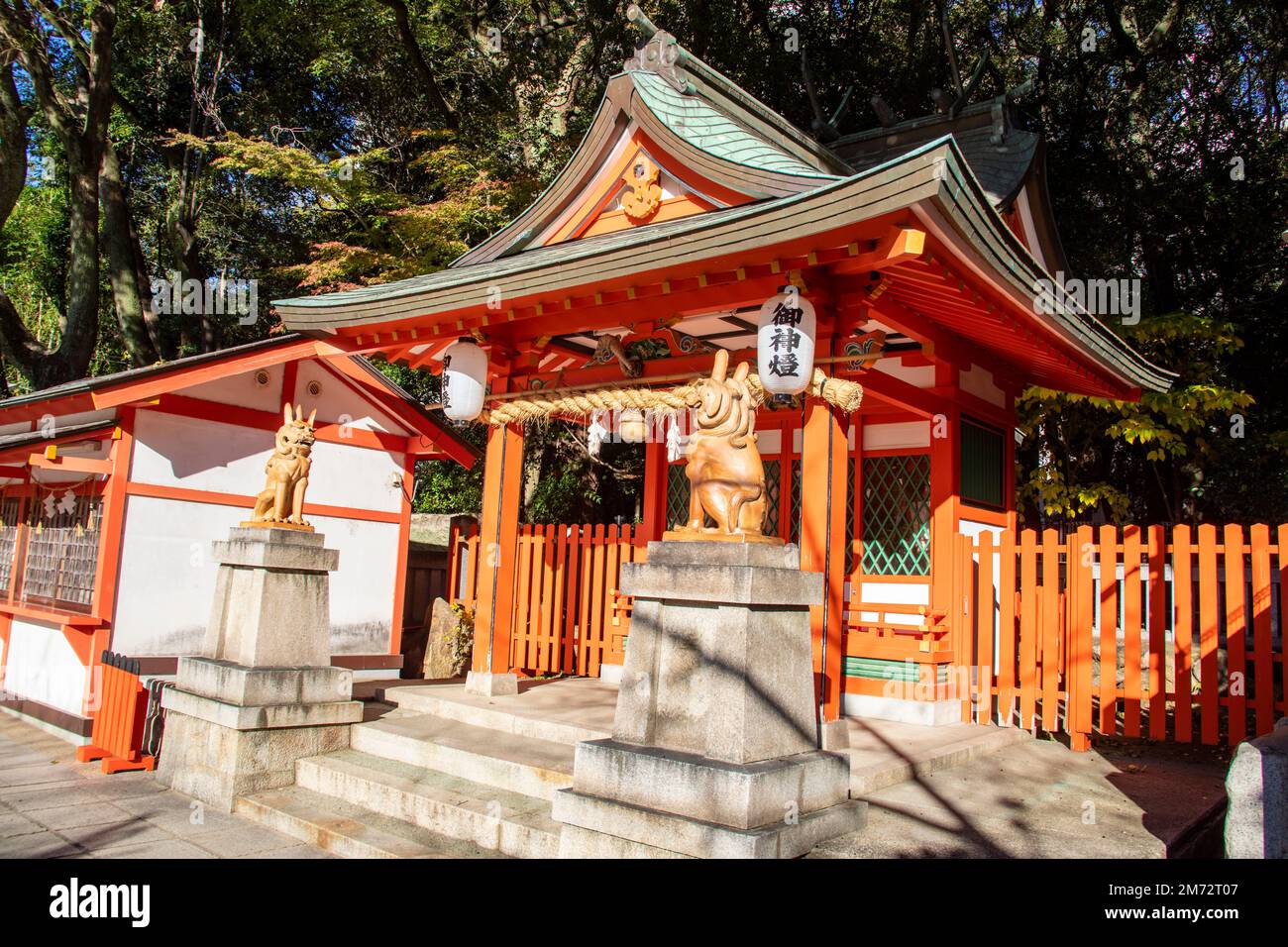 Kobe Japan Dec 6th 2022: the Ebisu shrine in Ikuta Shrine. There are ...