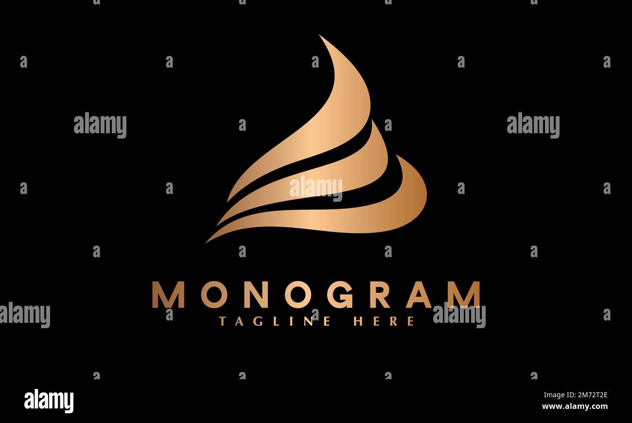 Wind swirl logo vector monogram template Stock Vector Image & Art - Alamy