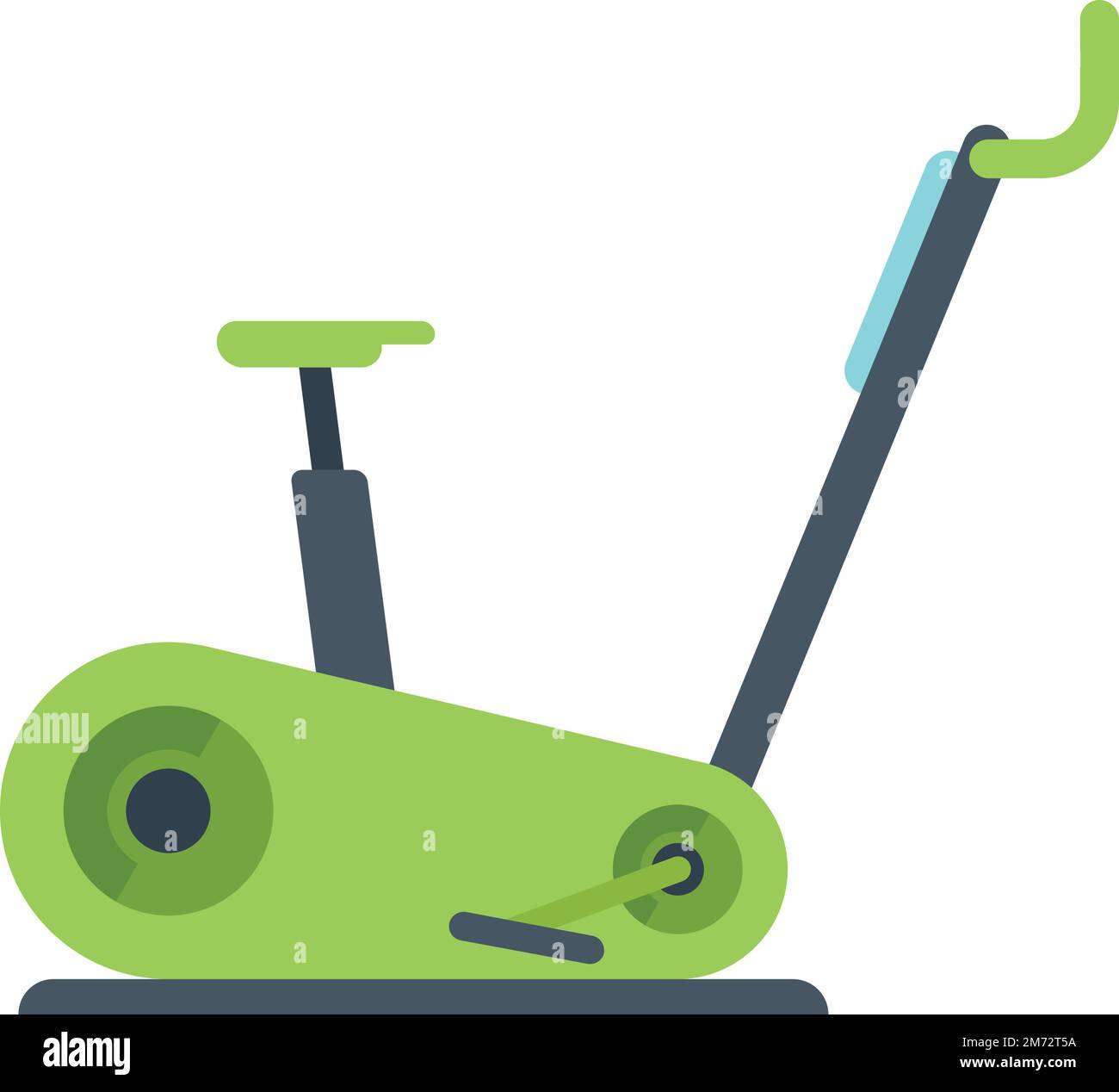 Exercise bike icon flat vector. Active sport. Workout gym isolated ...