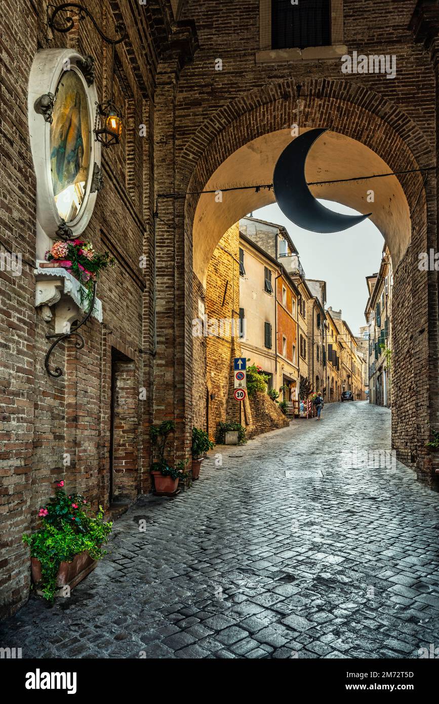 The interior of Porta Marina, of medieval origin, formerly called Porta ...