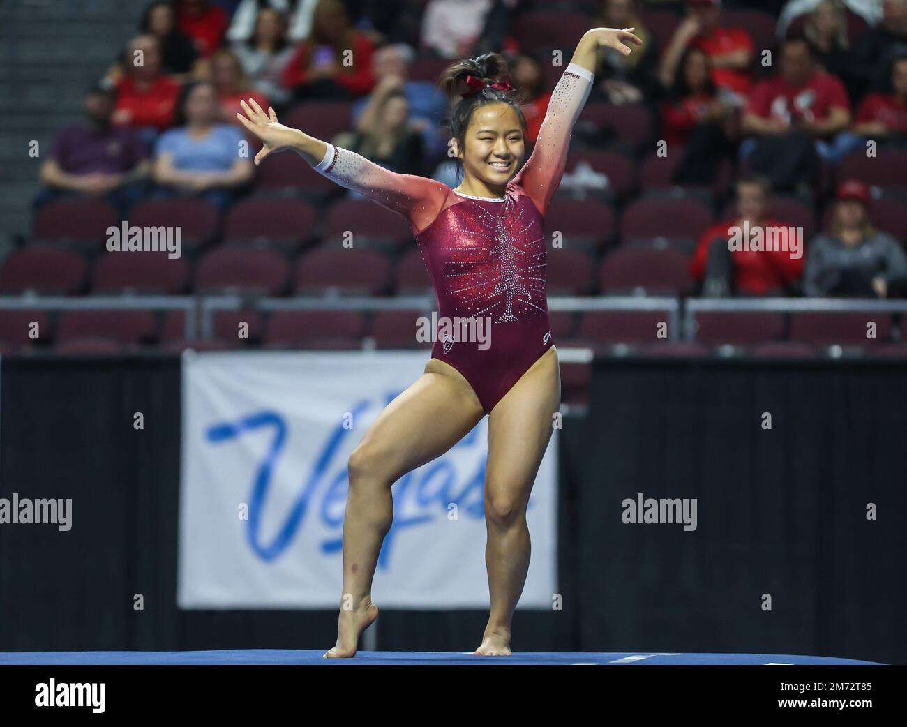 Las Vegas, NV, USA. 6th Jan, 2023. Stanford's Taralyn Nguyen competes ...