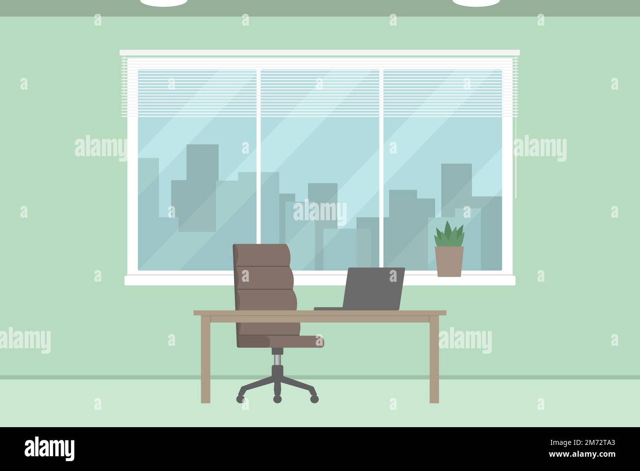 Office interior. No people. Vector Stock Vector Image & Art - Alamy