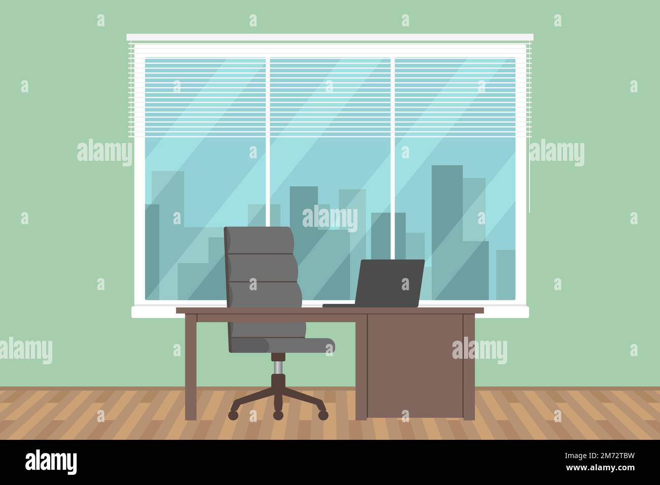 Interior of empty office room. Vector Stock Vector Image & Art - Alamy