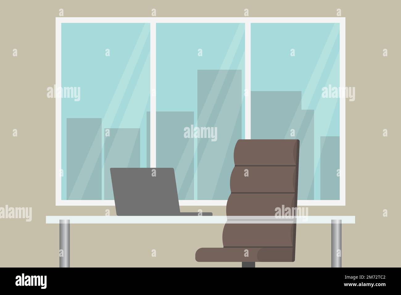 Interior of empty office room. Vector Stock Vector Image & Art - Alamy