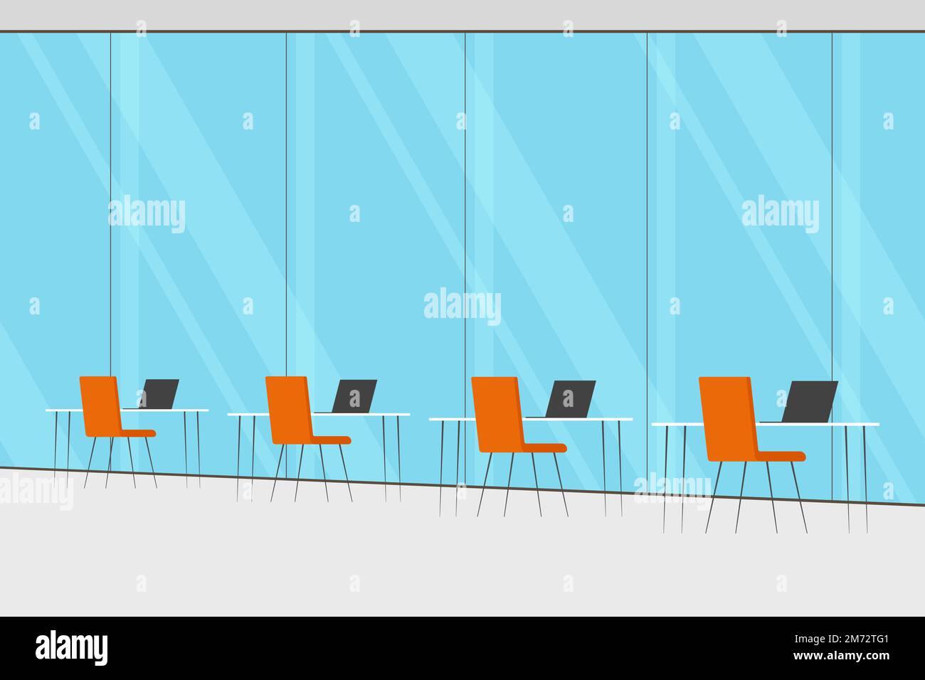 Office interior. No people. Vector Stock Vector Image & Art - Alamy