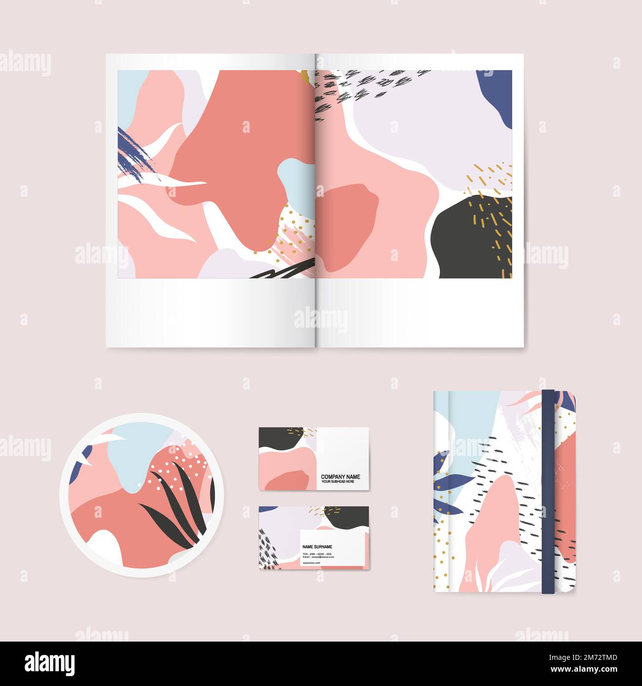 Memphis design pattern company branding vector Stock Vector Image & Art ...