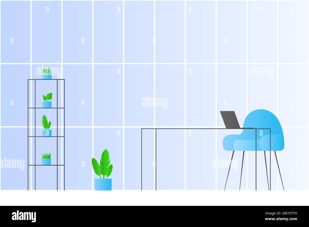 Interior of empty office room. Vector Stock Vector Image & Art - Alamy