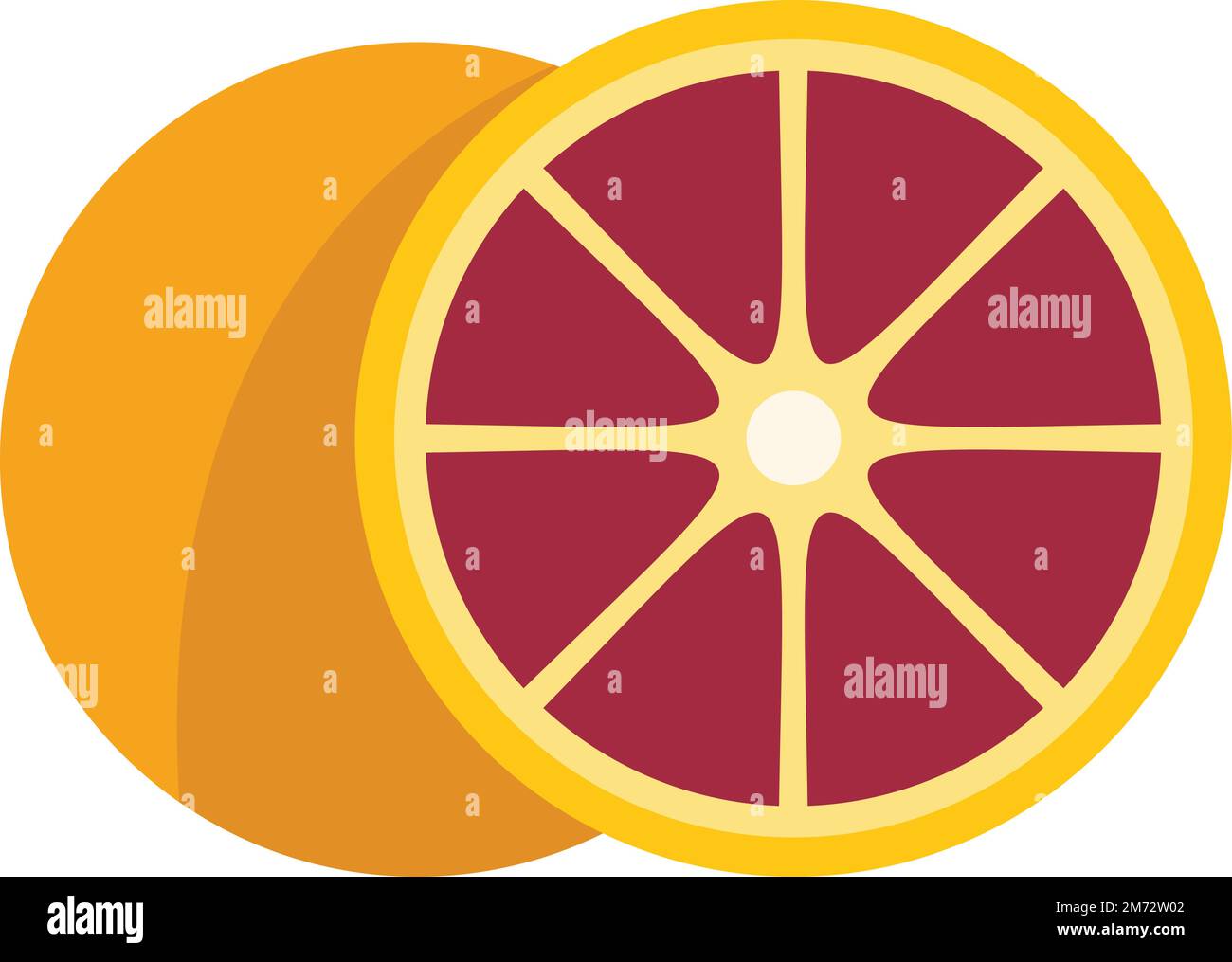 Grapefruit icon flat vector. Active nutrition. Healthy food isolated ...