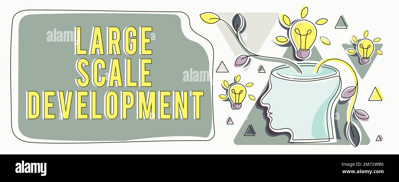 Inspiration showing sign Large Scale Development. Conceptual photo very ...