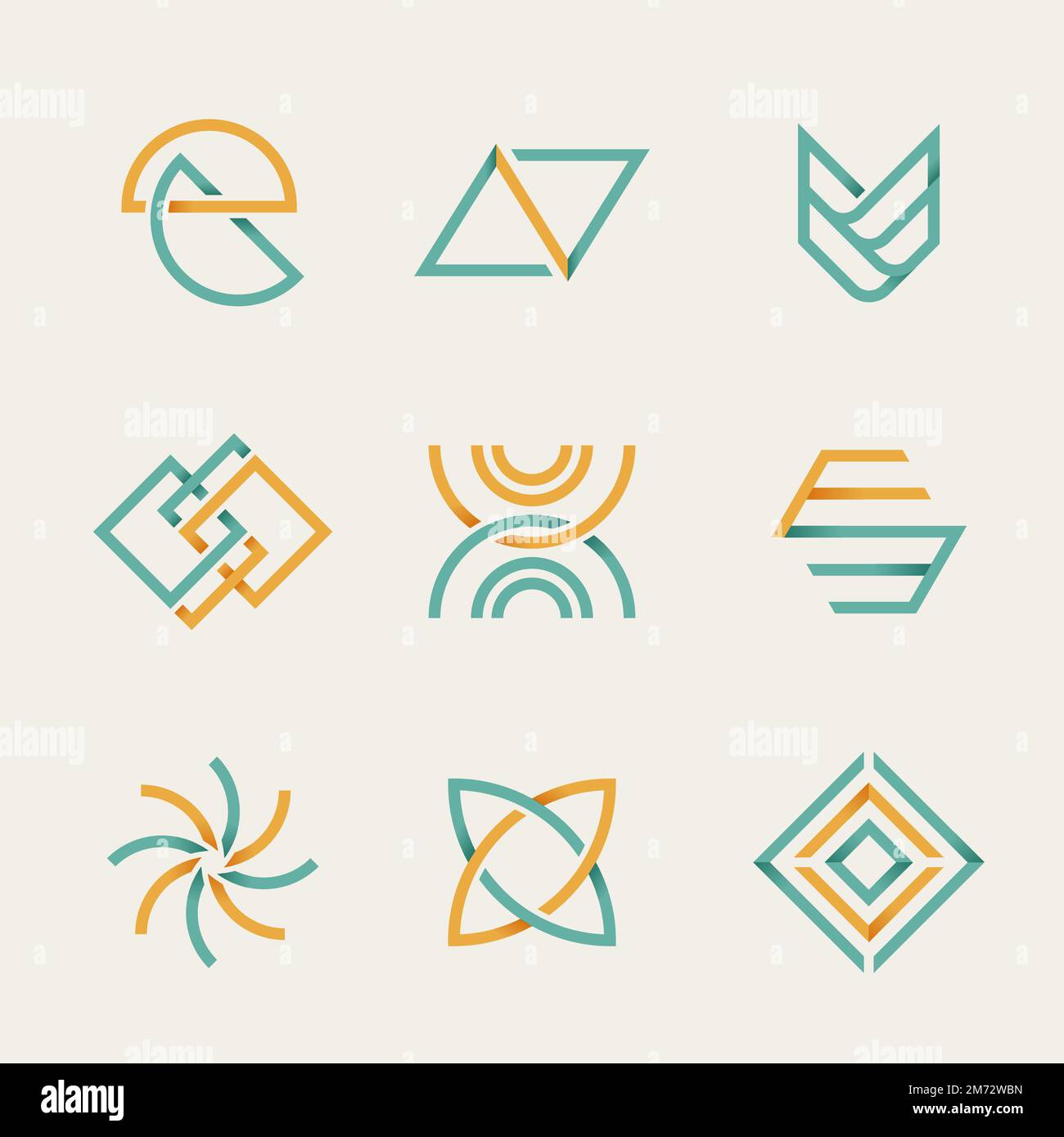 Modern company logo design vector Stock Vector Image & Art - Alamy