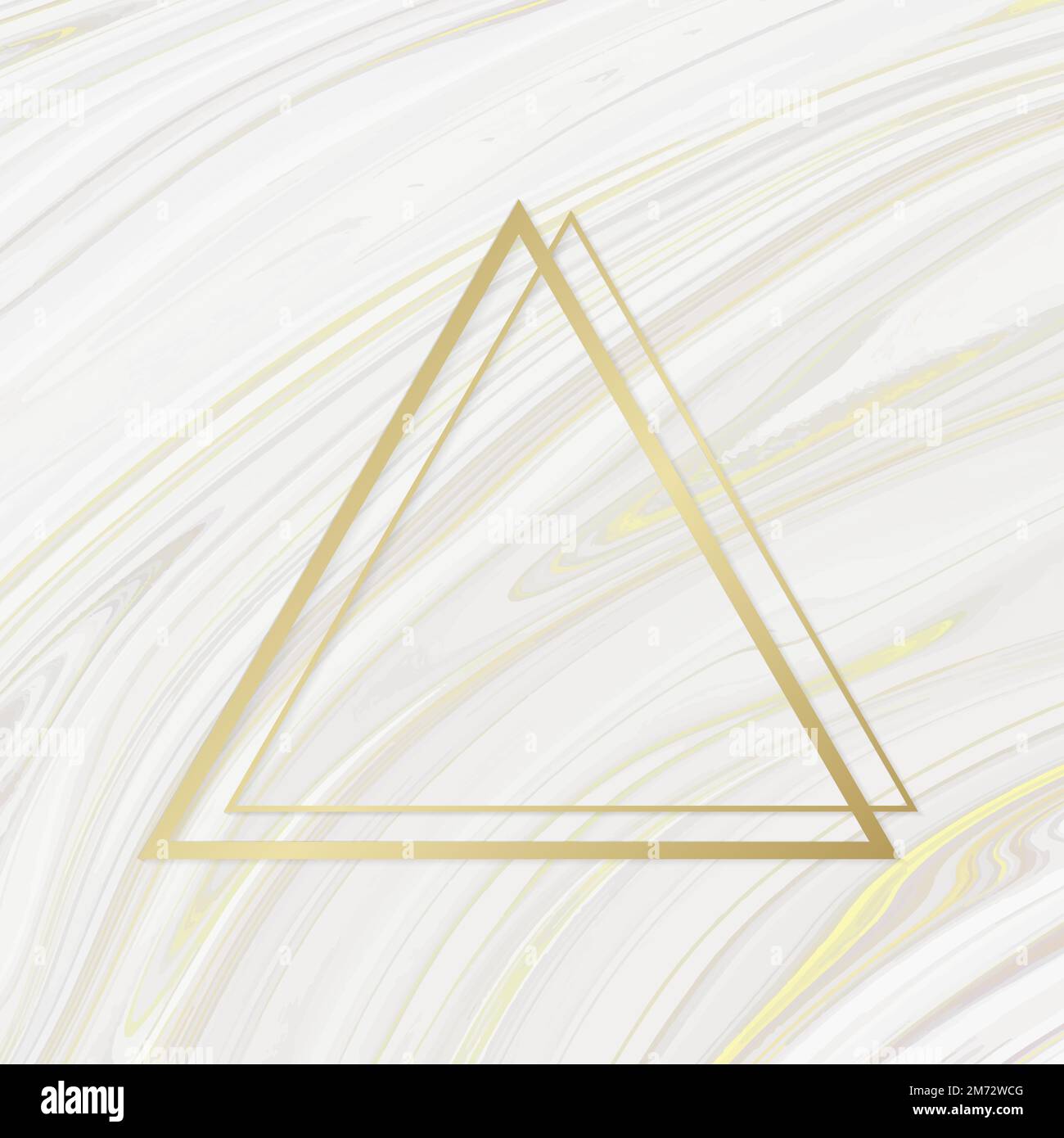 Golden framed triangle on a liquid marble textured vector Stock Vector ...