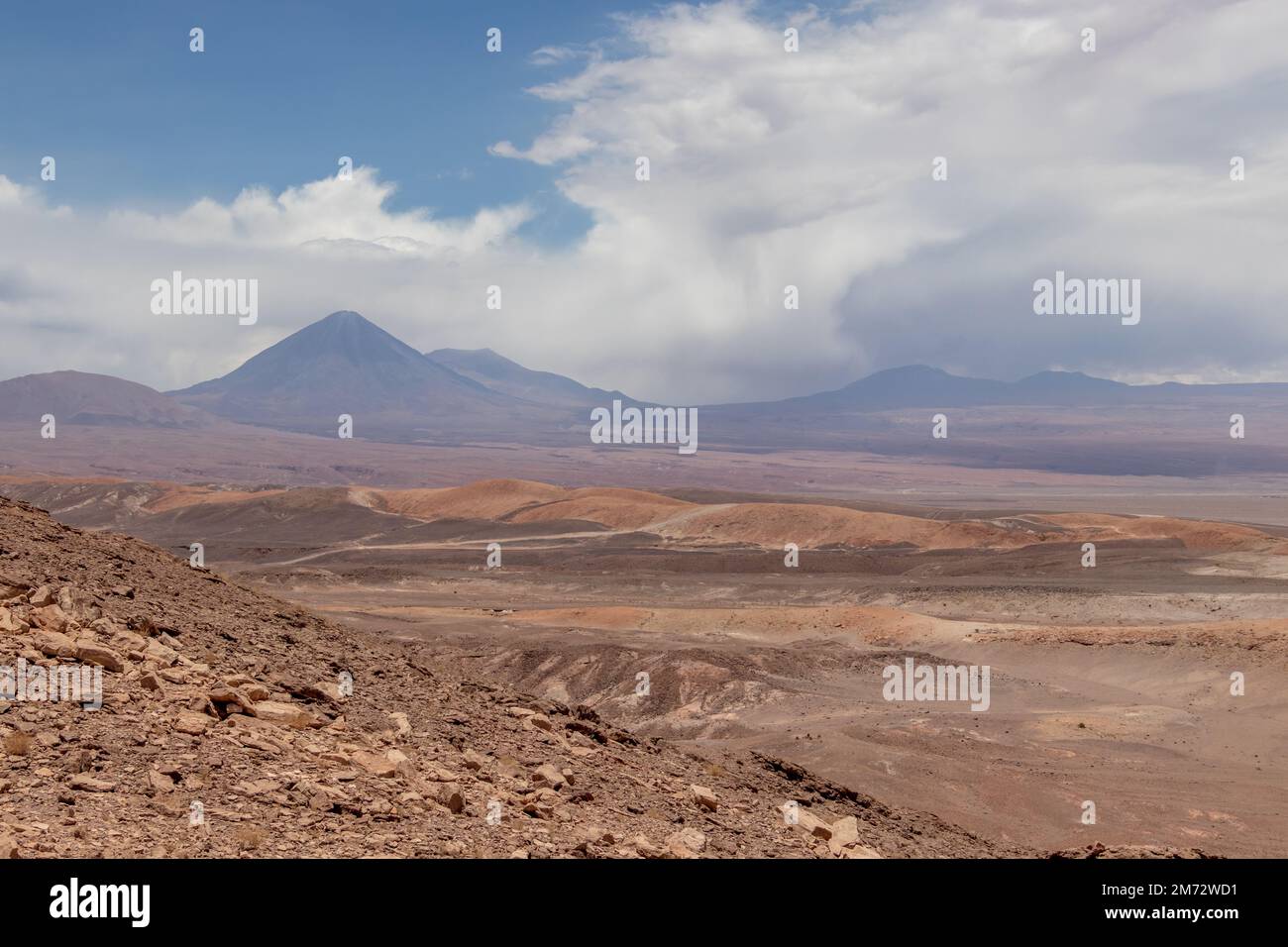 Arid landscape near Catarpe valley, the dryest part of Atacama, the ...