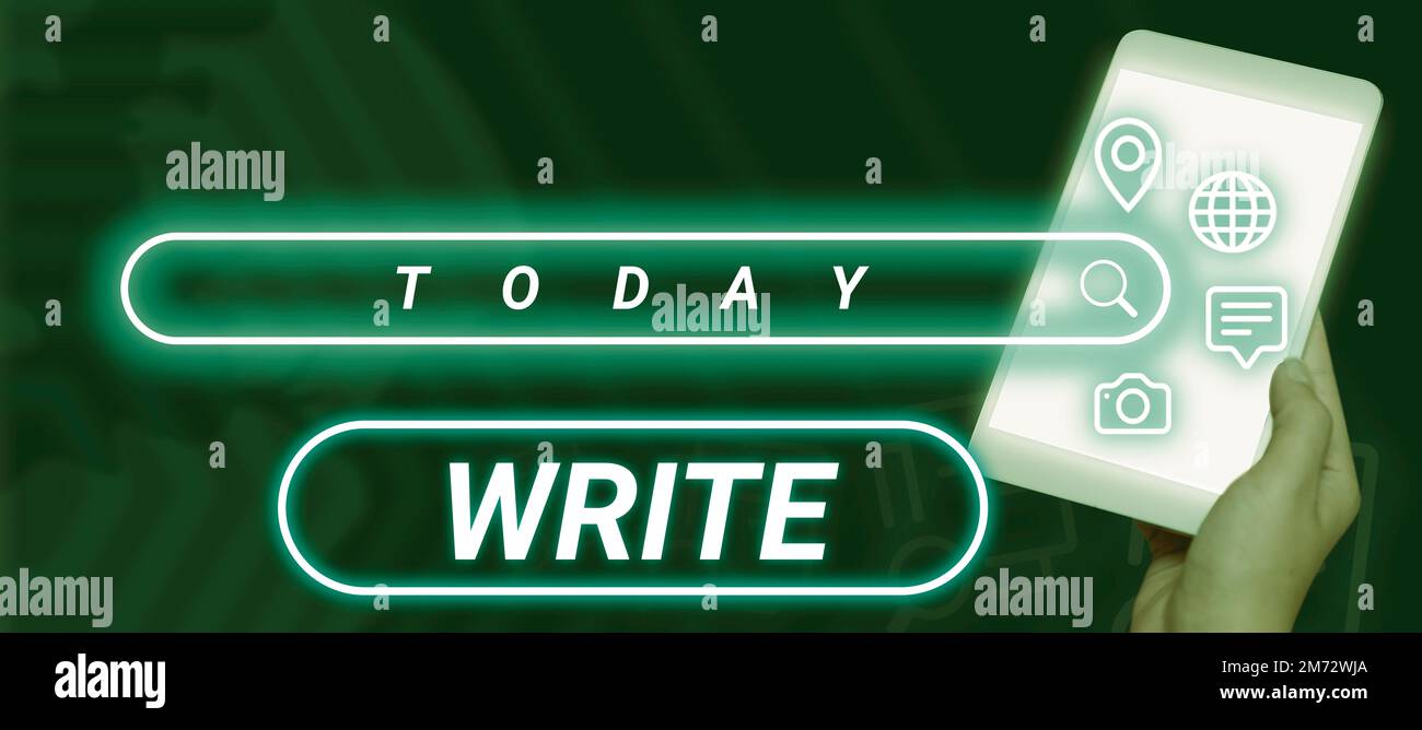 Text caption presenting Write. Business overview mark letters words or ...