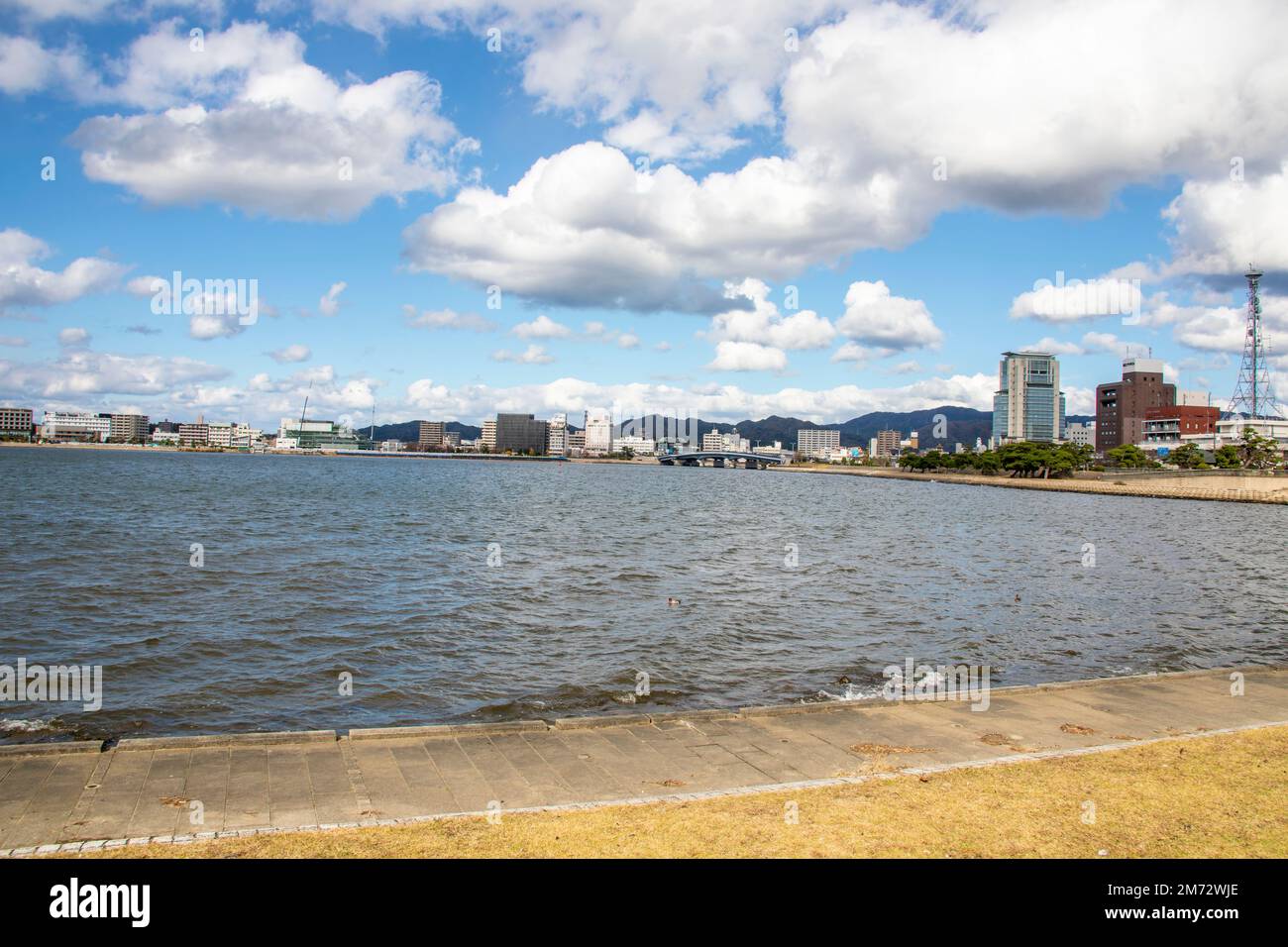 Matsue Japan 2nd Dec 2022: The of Matsue city by the Lake Shinji in ...
