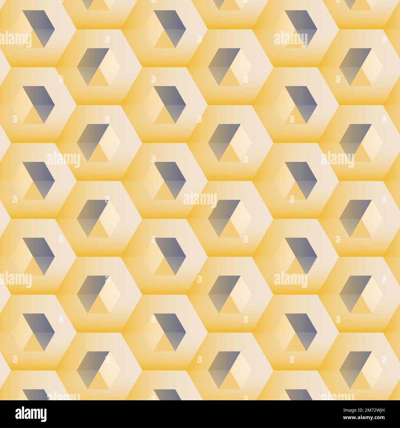 3D yellow and blue hexagonal patterned background vector Stock Vector ...