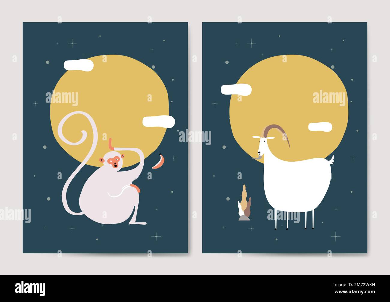 Circus monkey poster Stock Vector Images - Alamy