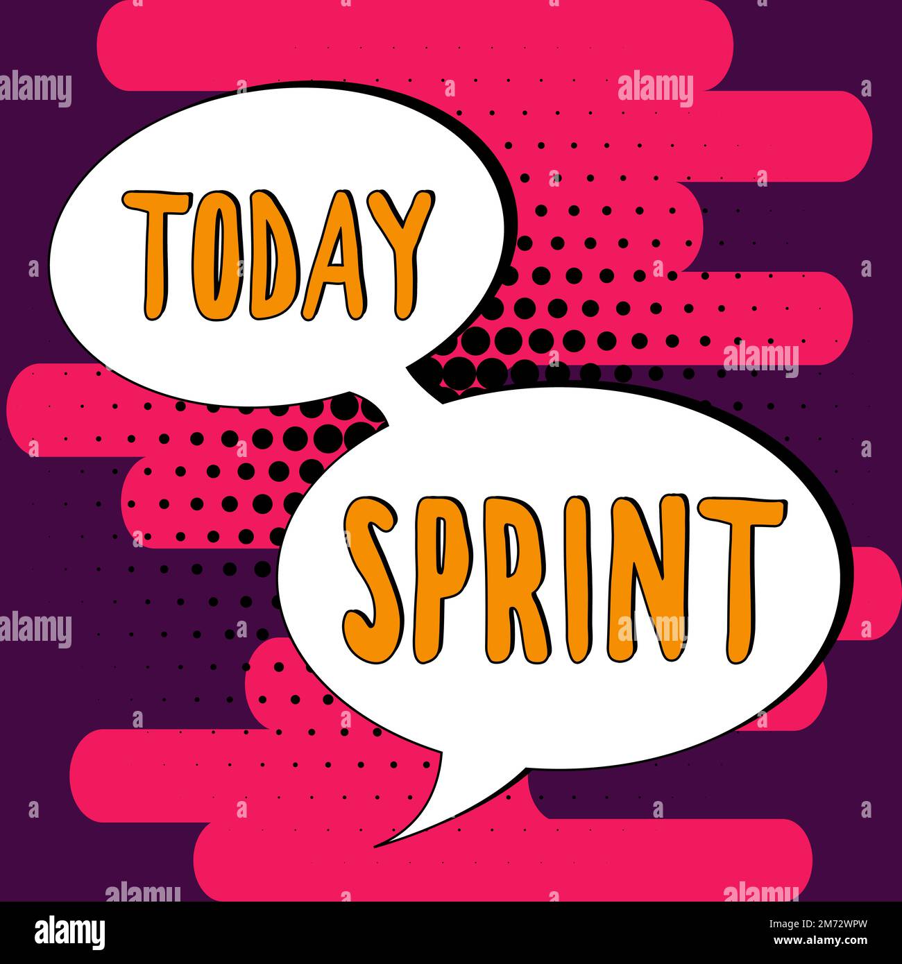 Hand writing sign Sprint. Business idea to move at top speed especially ...