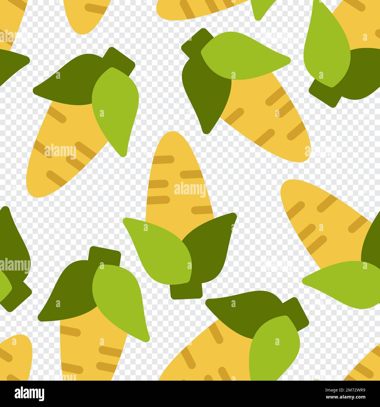 Corn seamless pattern cute background. Vector cute corns seamless ... Corn seamless pattern cute background. Vector cute corns seamless ...