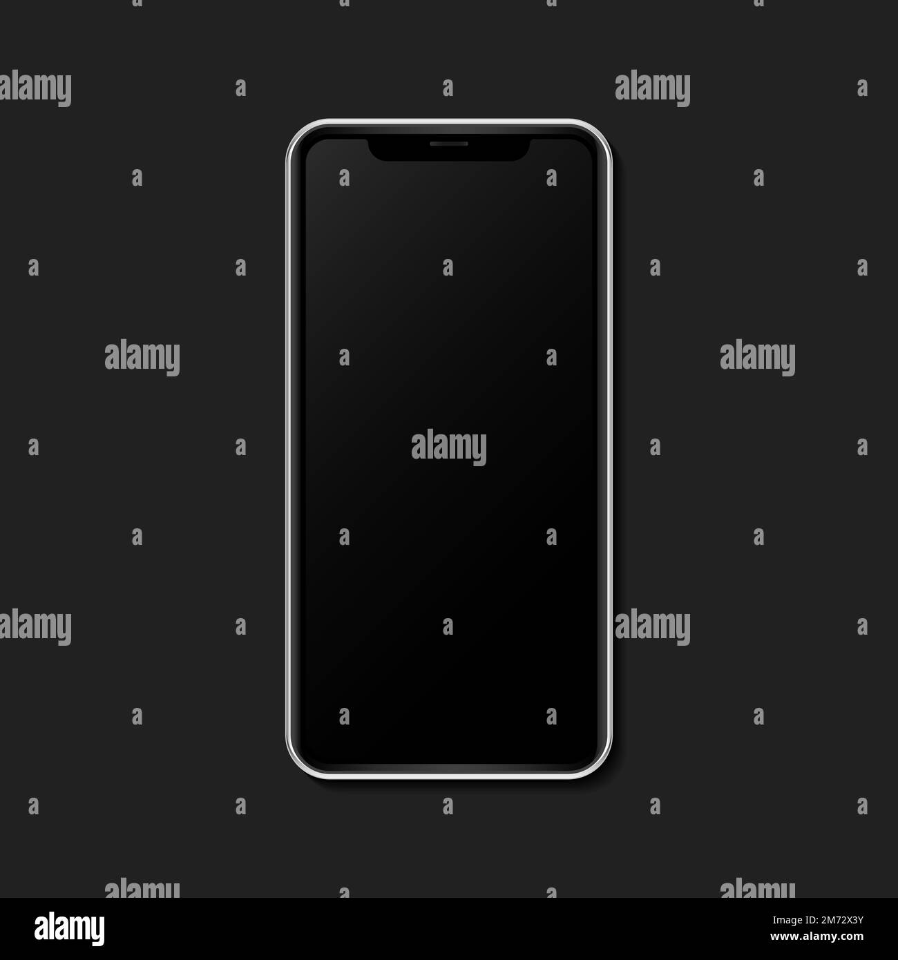 Digital mobile phone screen mockup Stock Vector Image & Art - Alamy
