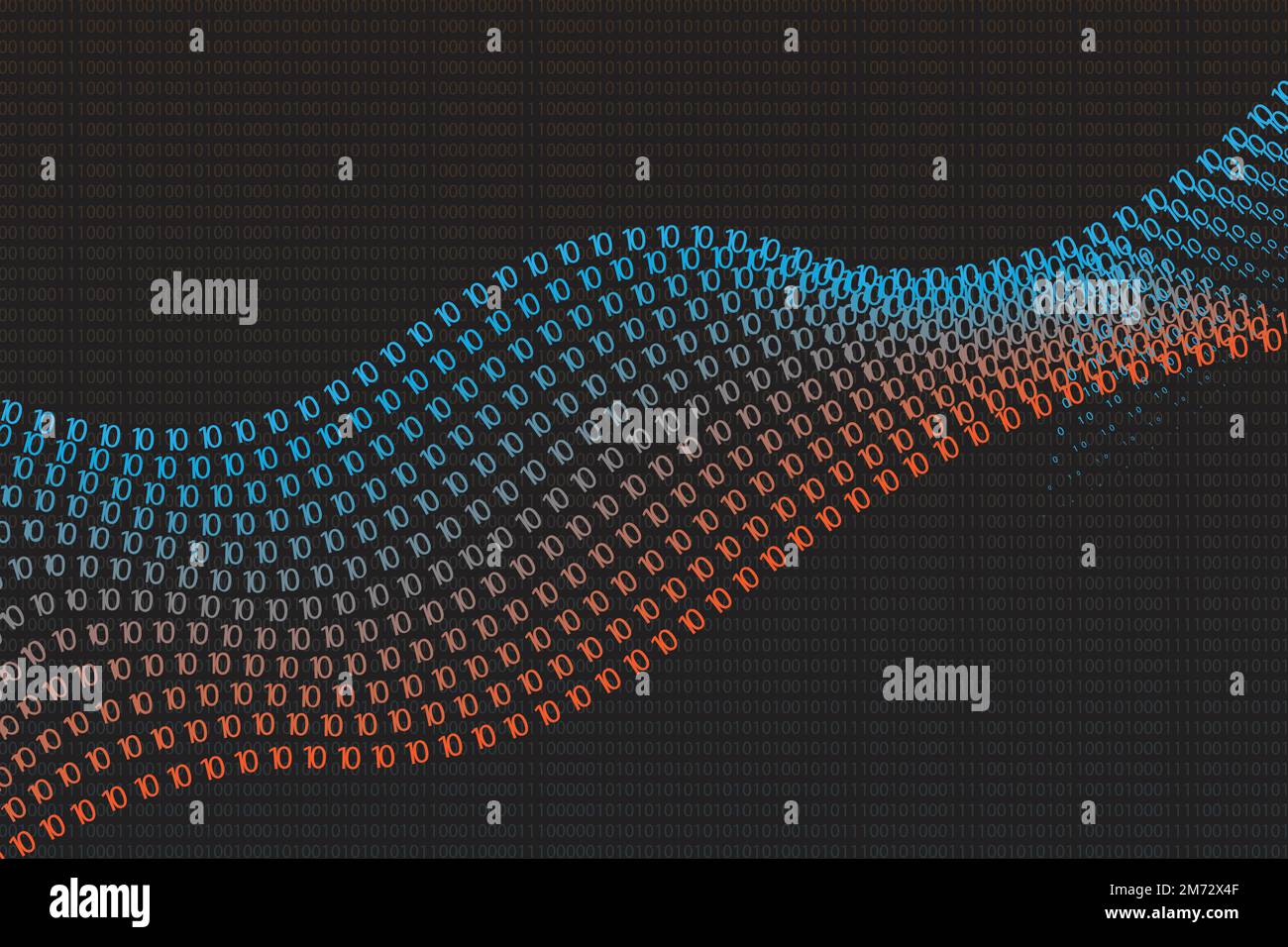 abstract technology background with digital data and wave pattern Stock ...