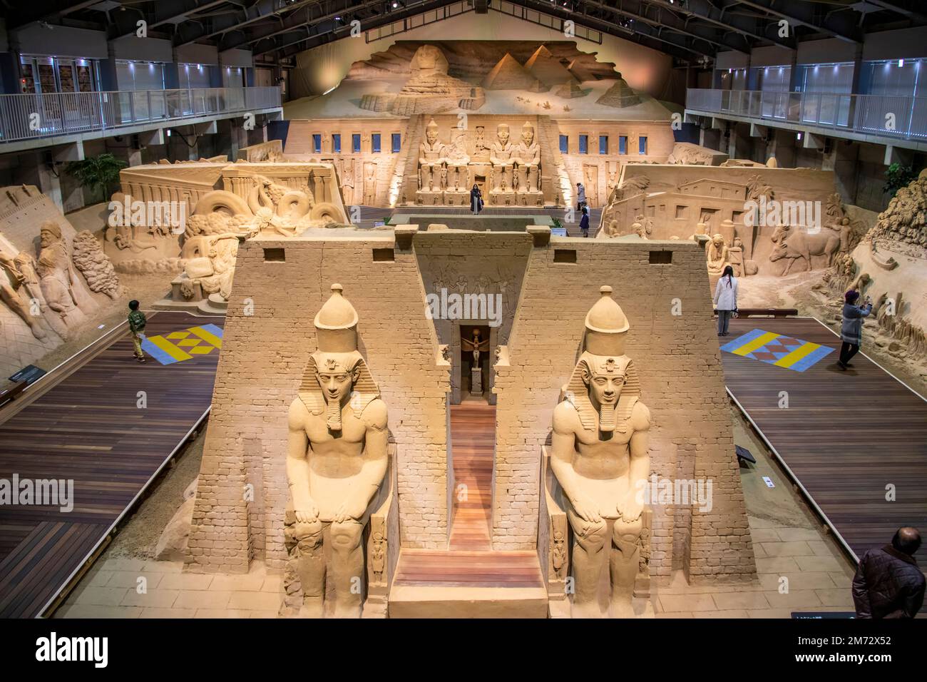 Tottori Japan : Tottori Sand Dunes the Sand Museum, exhibited sand ...