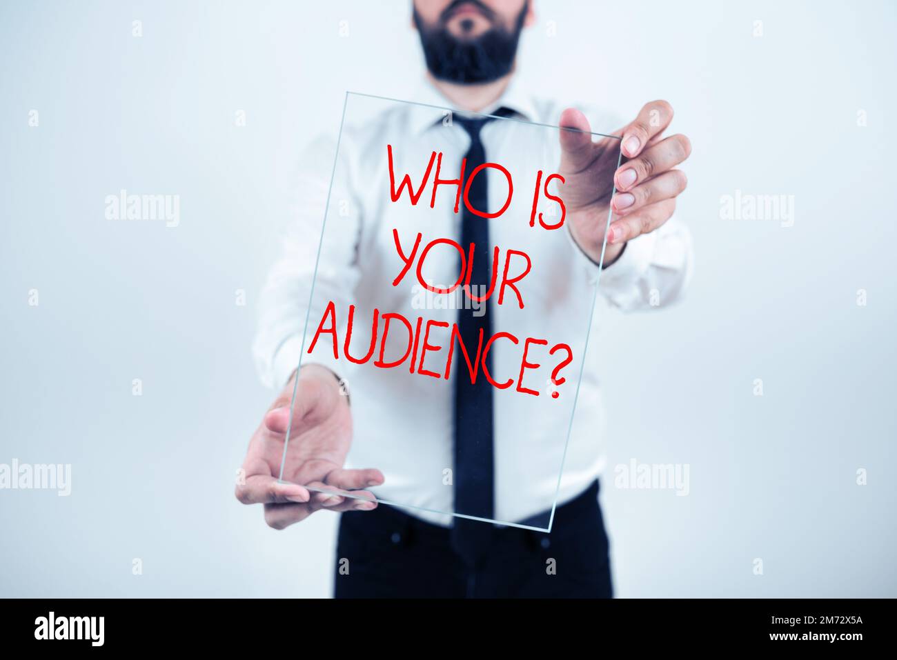 Inspiration showing sign Who Is Your Audience. Word Written on who is ...