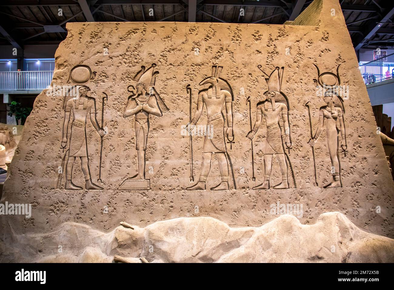 Tottori Japan : Tottori Sand Dunes the Sand Museum, exhibited sand ...