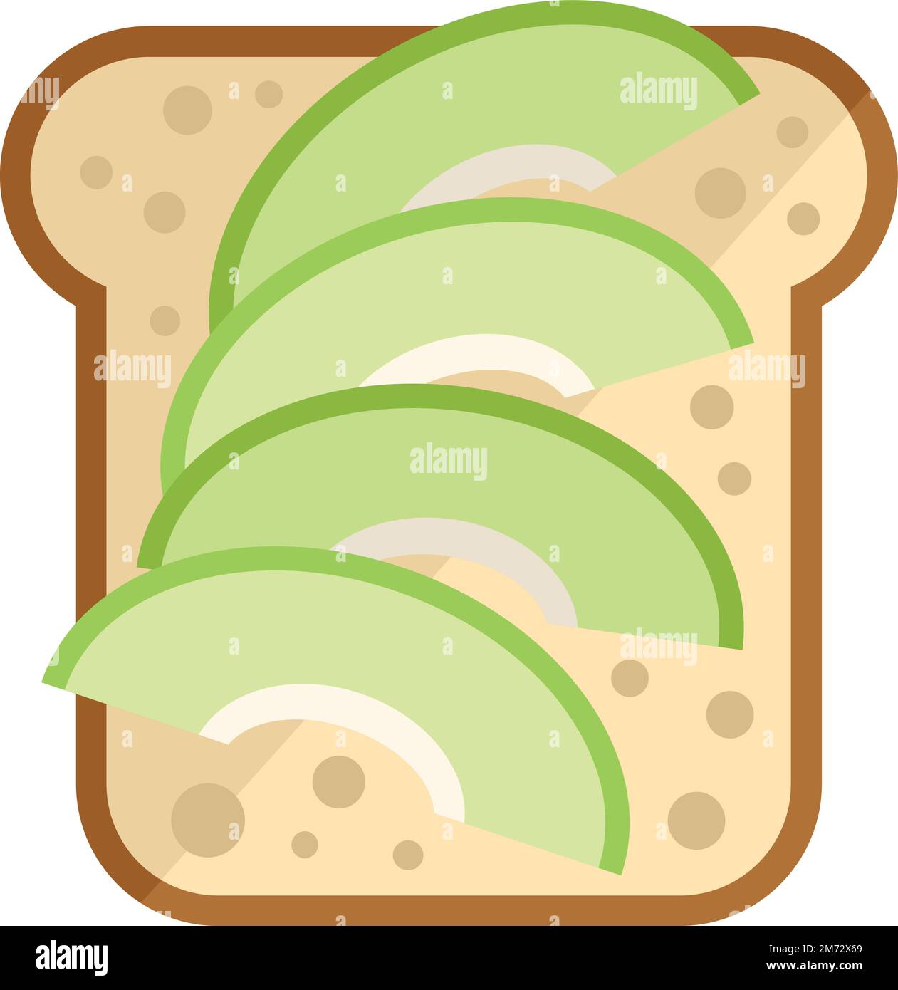 Breakfast home sandwich icon flat vector. Healthy food. Lunch toast ...