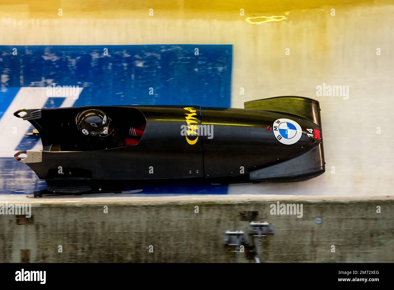 WINTERBERG, GERMANY - JANUARY 7: Mingming Huai of China competes in the ...