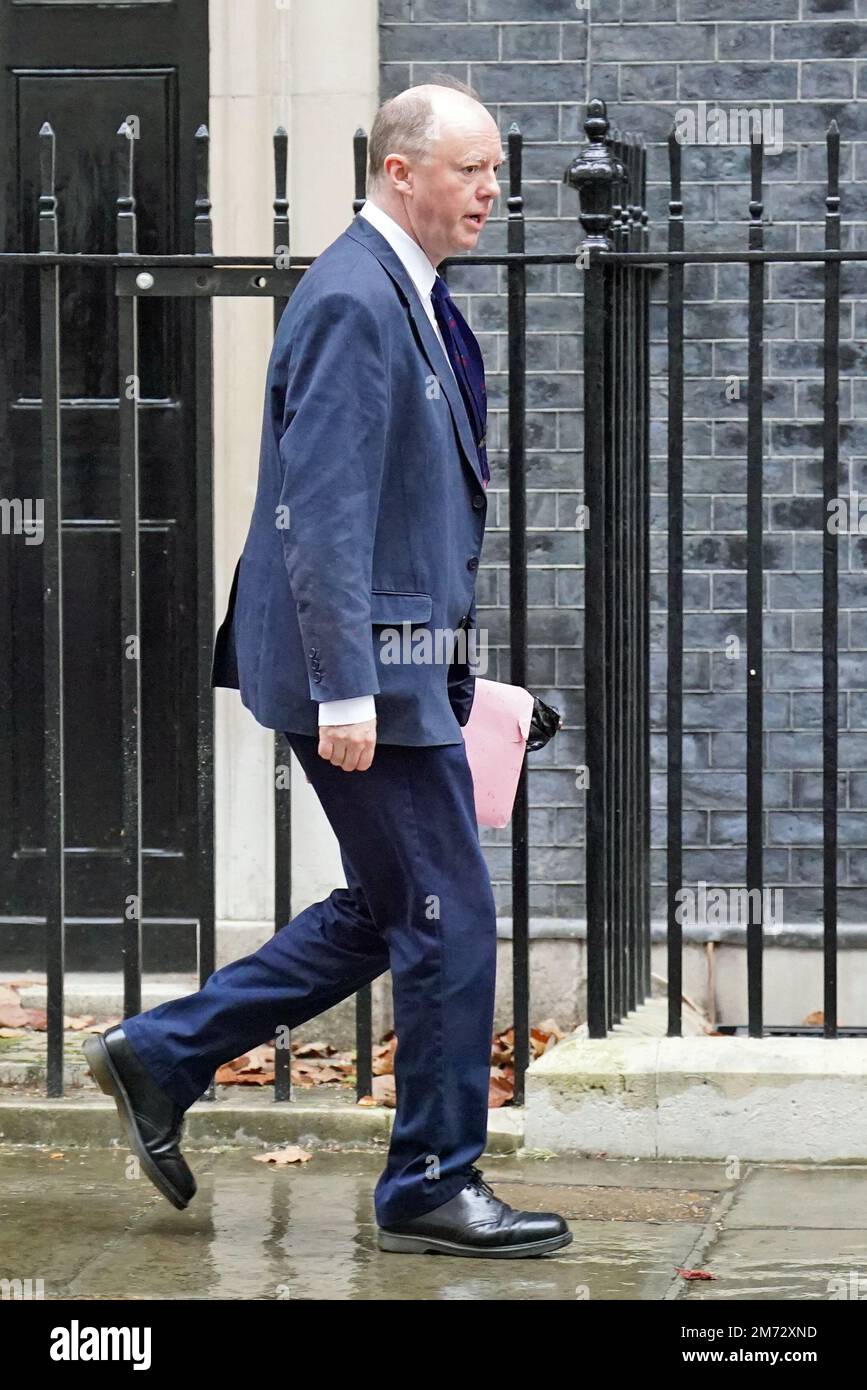 Sir Chris Whitty, England's Chief Medical Officer arrives in Downing ...