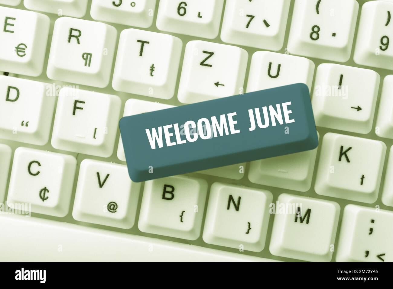 Handwriting text Welcome June. Business showcase Calendar Sixth Month ...