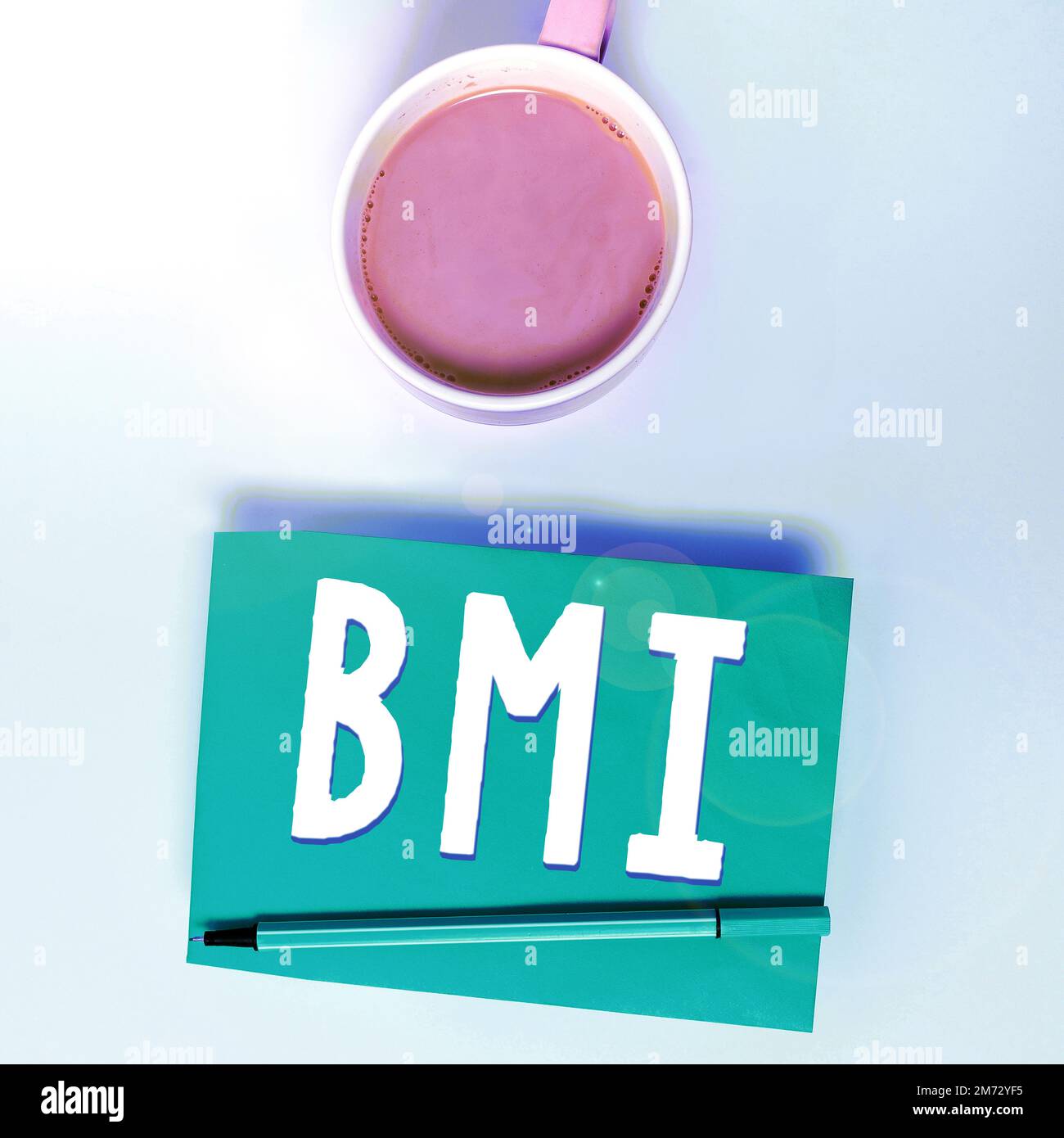 Text caption presenting Bmi. Internet Concept Method of estimating body ...
