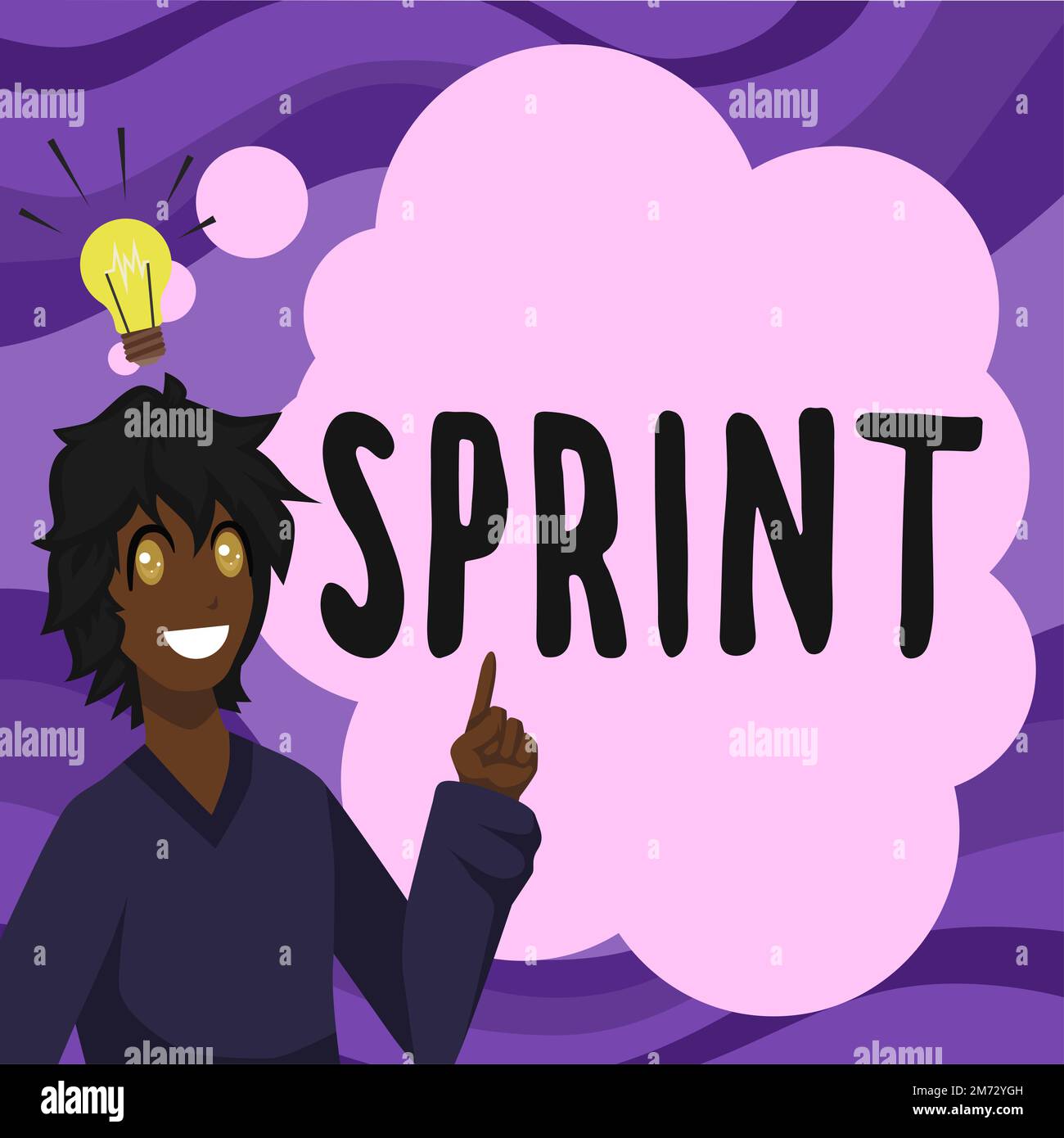 Text showing inspiration Sprint. Word Written on to move at top speed ...