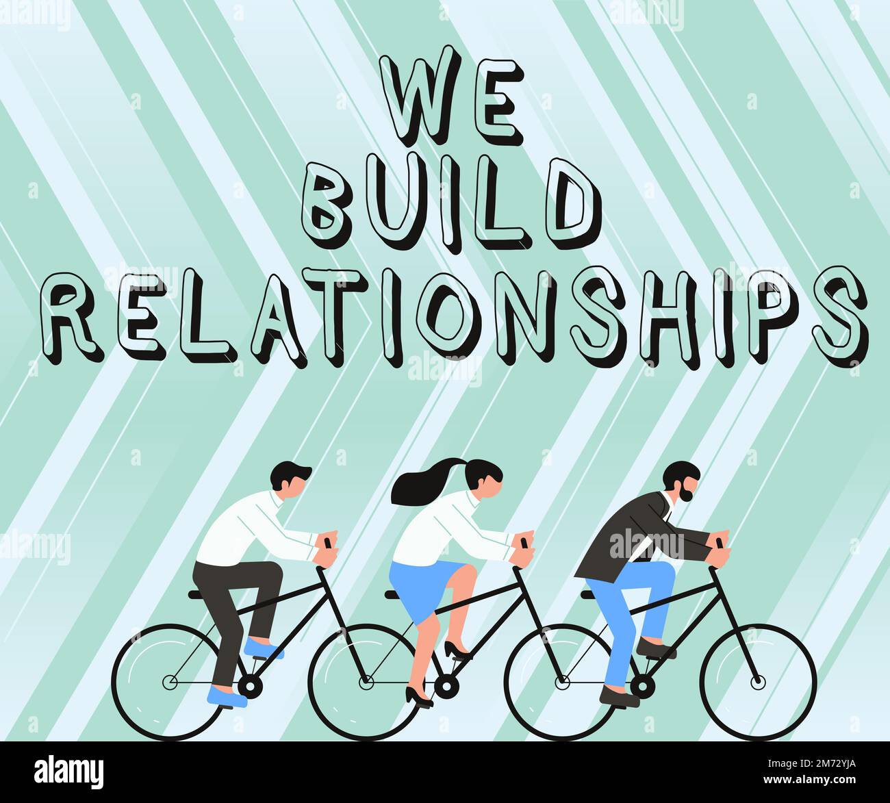 Writing displaying text We Build Relationships. Conceptual photo ...